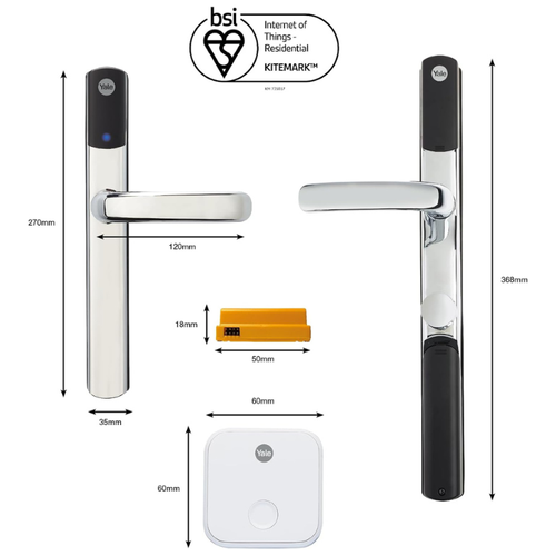 Yale Conexis L2 Smart Door Lock Keyless Entry, Remote Access via App ...