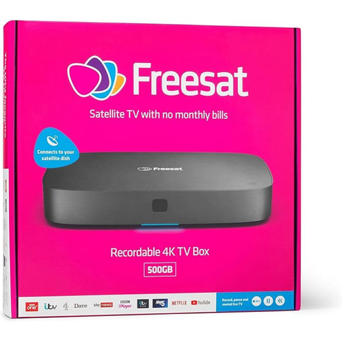 FREESAT UHD-4X Smart 4K Ultra HD Digital TV Recorder – 500 GB / 1 TB ...
