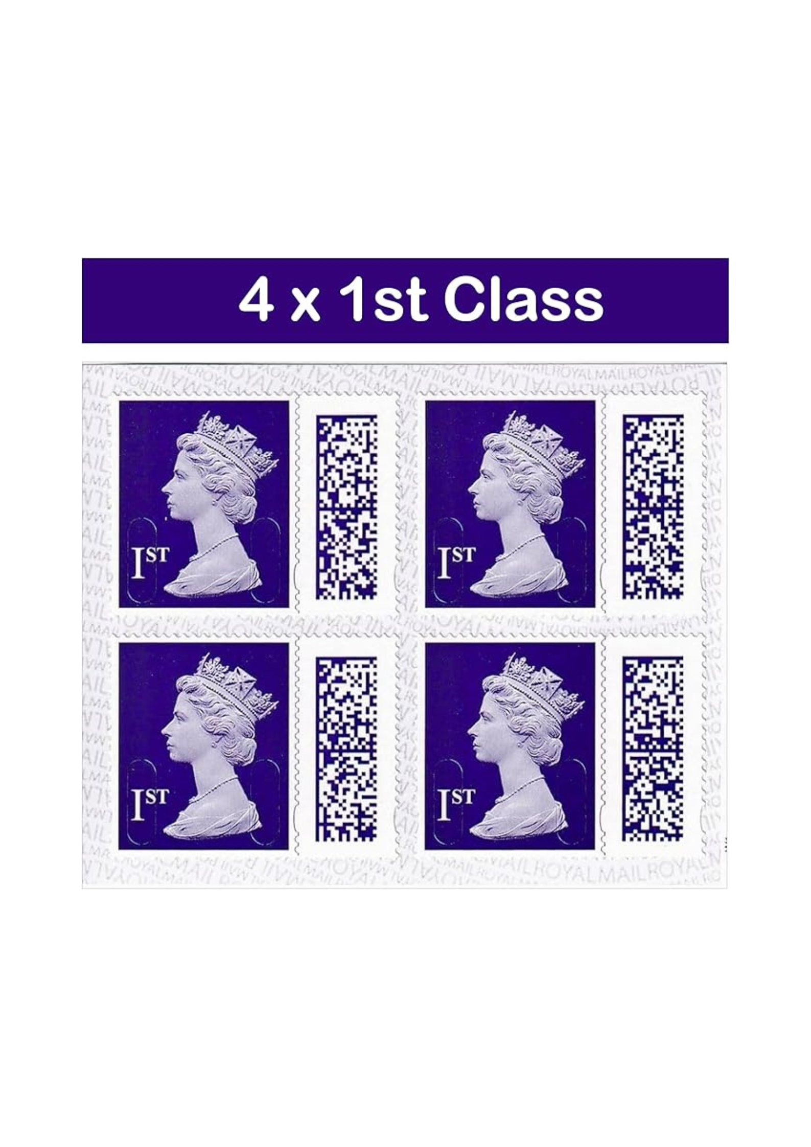 Royal Mail 1st Class 4 Pack QR Postage Stamps | A1 Tech Deals