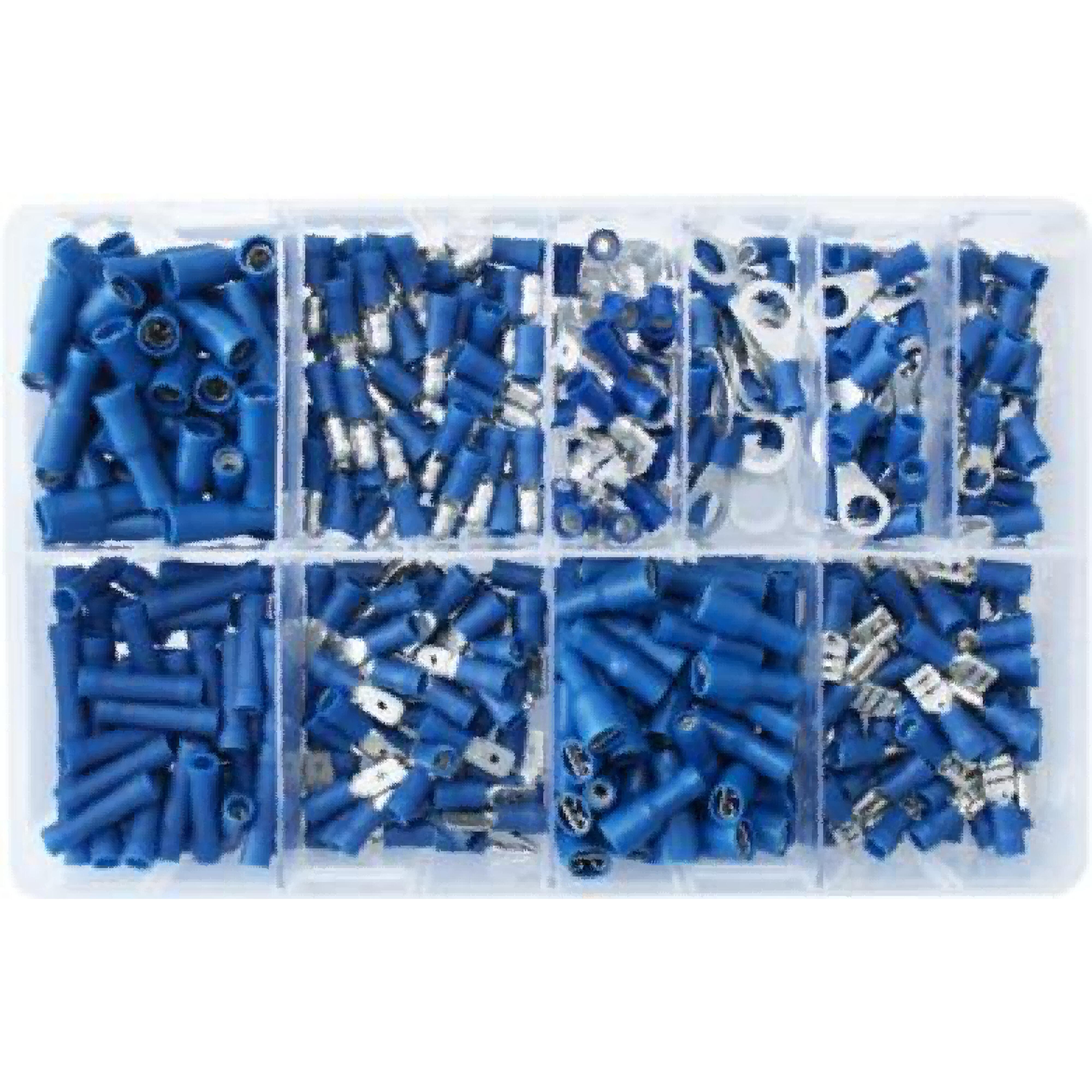 Assorted Blue Electrical Terminals Box – 400‑Piece Kit