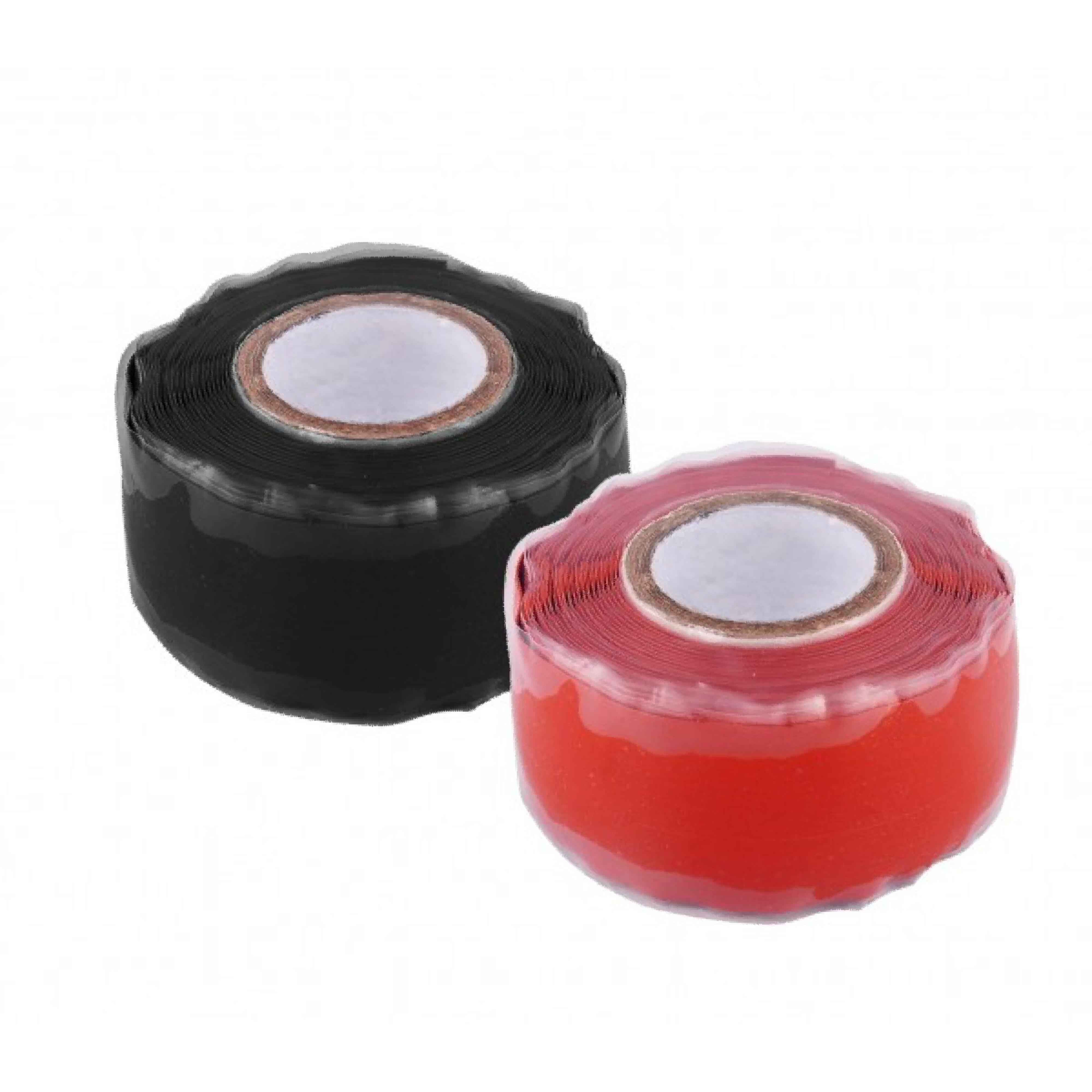 Red & Black Silicone Tape 25mm x 3m – Waterproof & Heatproof