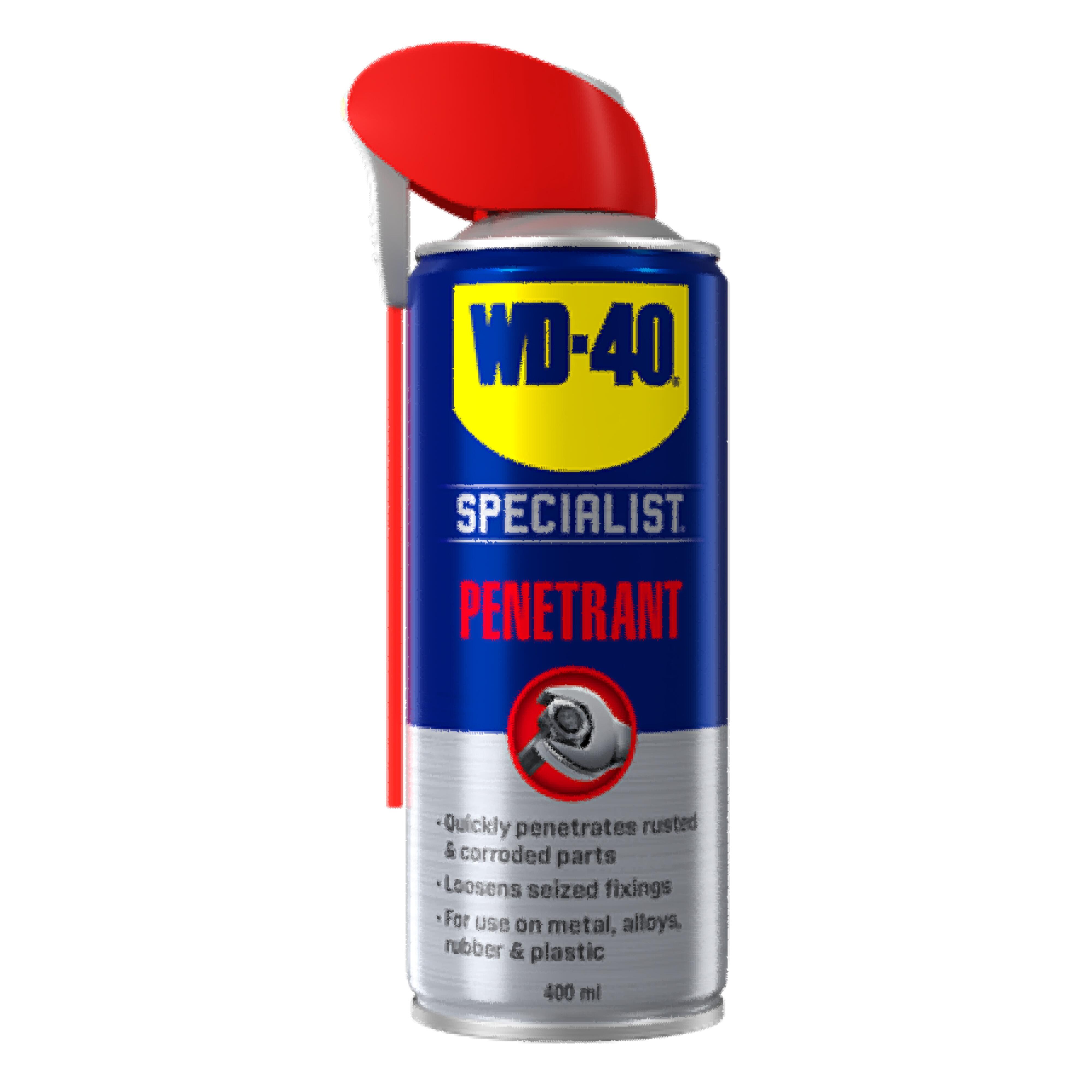 WD-40 Penetrant Spray 400ml | Loosens Rusted Parts Fast