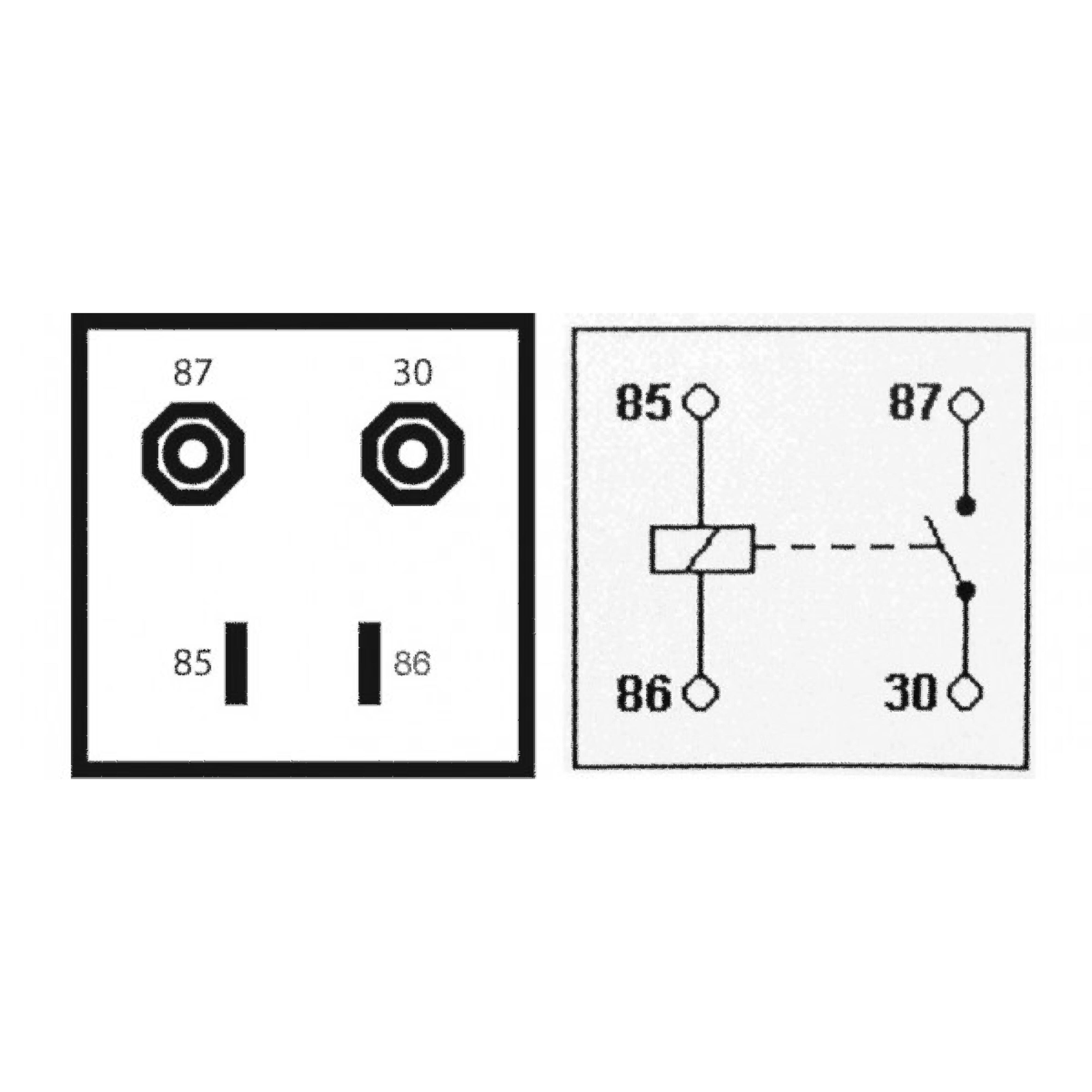 Heavy-Duty 12V 20A Stud Relay for Automotive Applications
