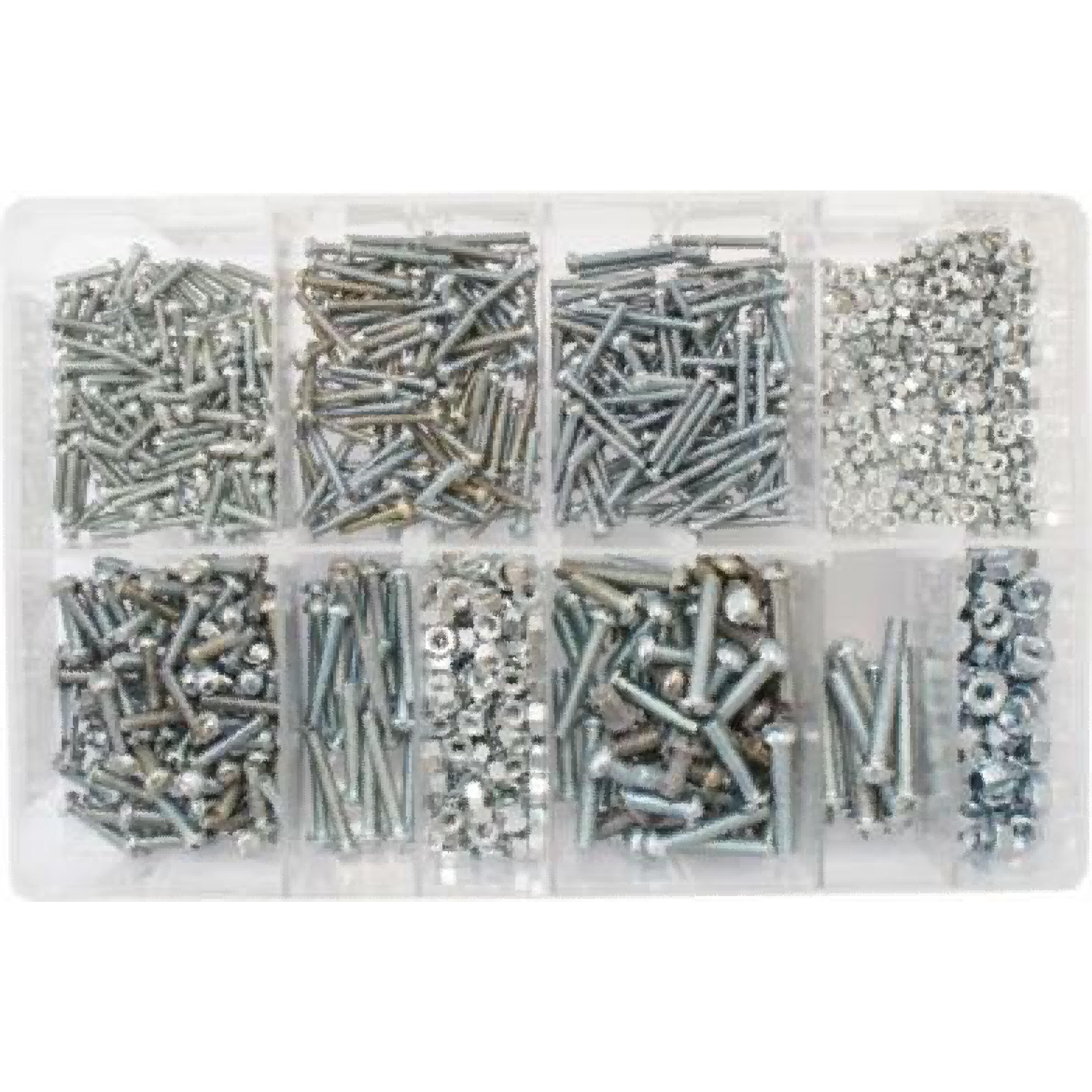 Assorted BA Screws & Nuts 2BA‑6BA – 500 Piece Kit