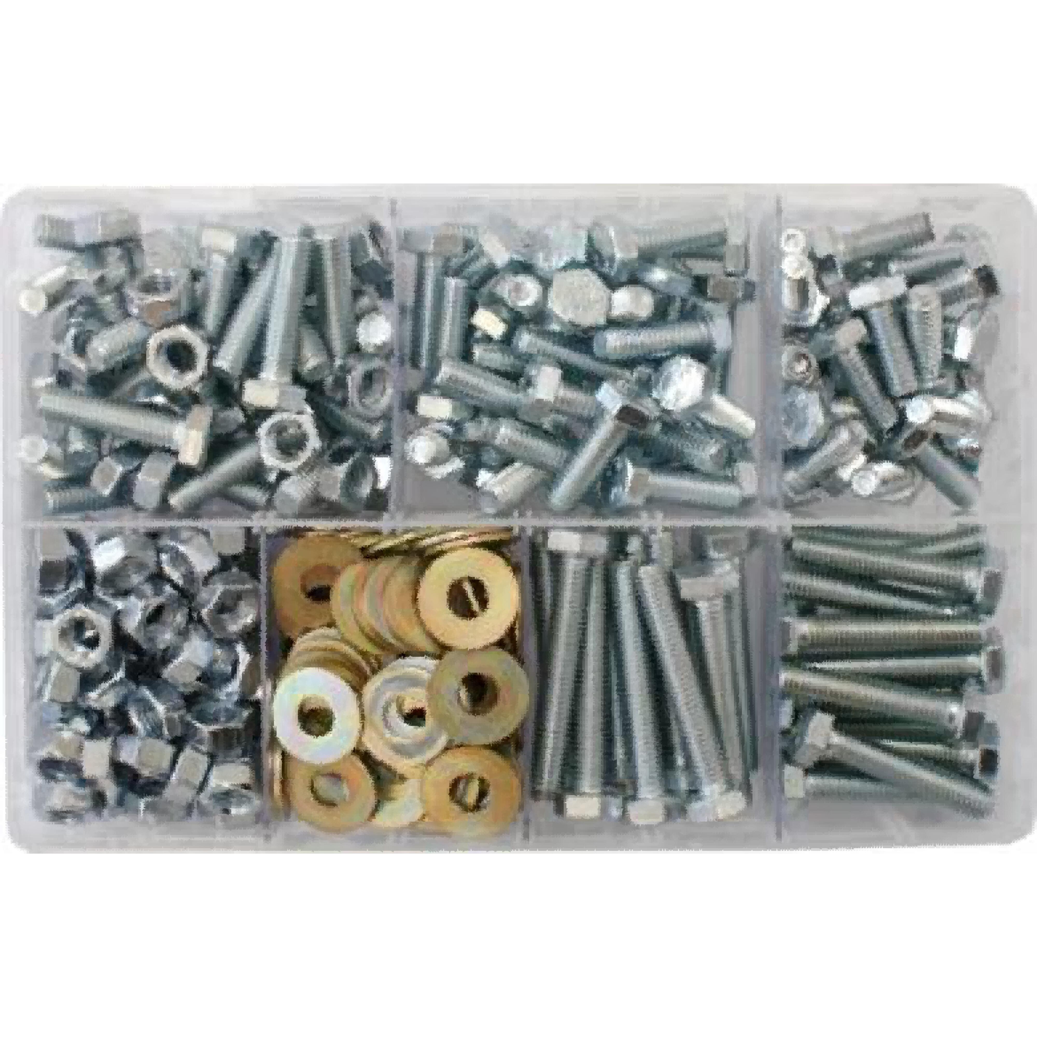 M8 Hardware Kit – Setscrews, Nuts & Washers (310pcs)