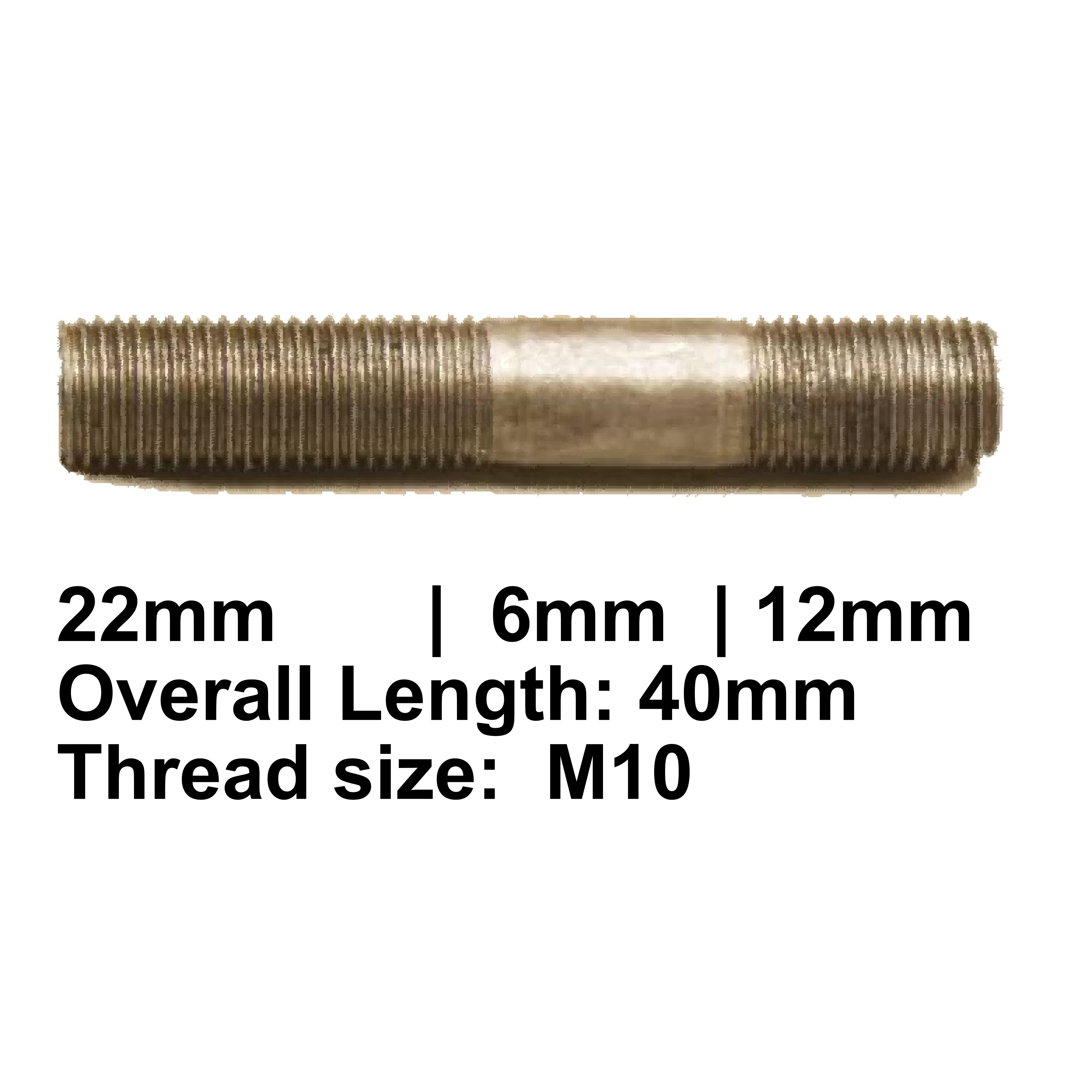 M10 x 40mm Exhaust Manifold Studs for Mazda & Volvo – 20 Pack