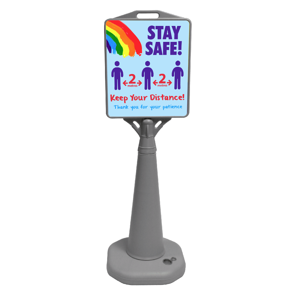 Pillar Sign - Stay Safe