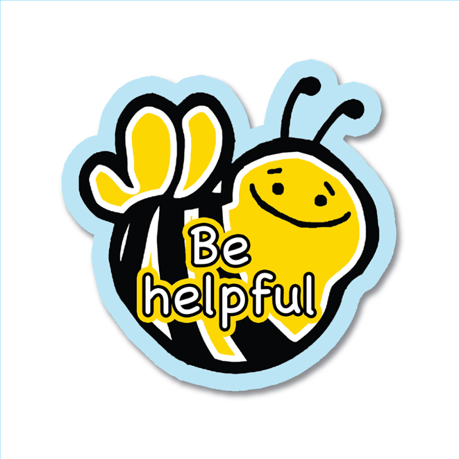 Bees - Set of 8 Happy Bees