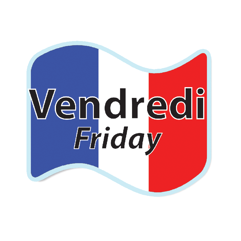 French Days Of Week Signs Set Of 7