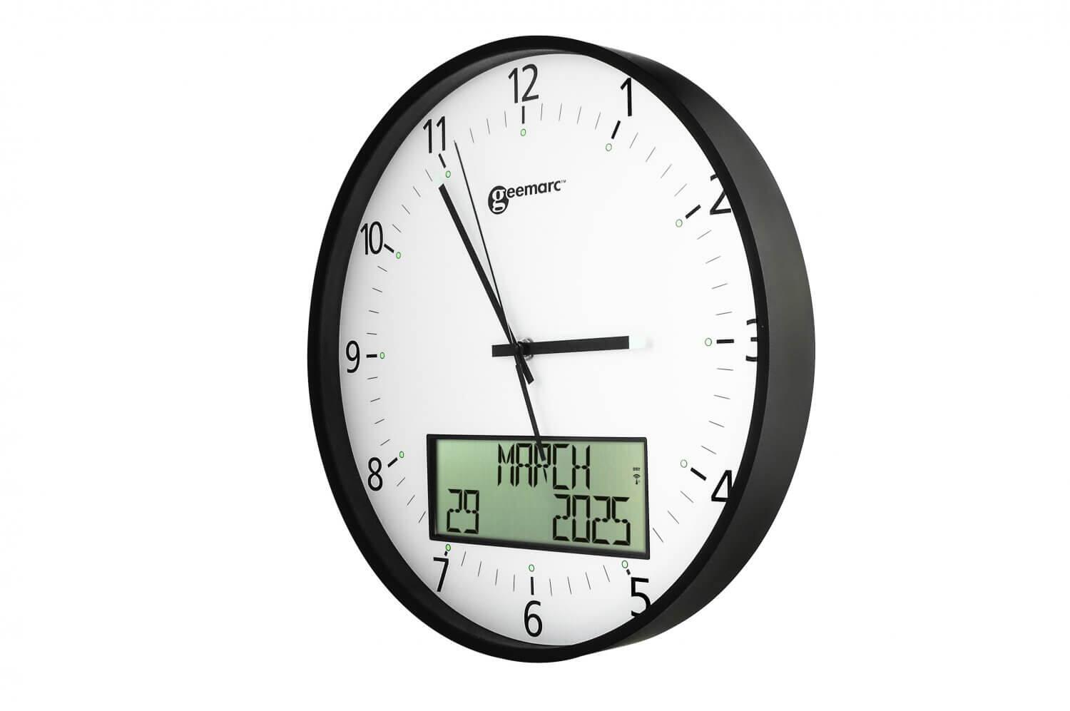 VISO 60 Day-Date Calendar Clock with Radio Controlled Time Yellow