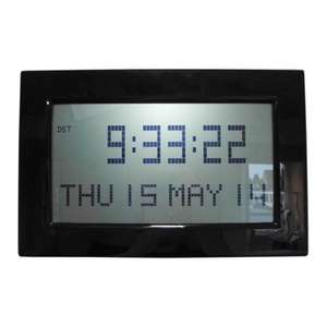 Large Radio Controlled Digital Day Clock