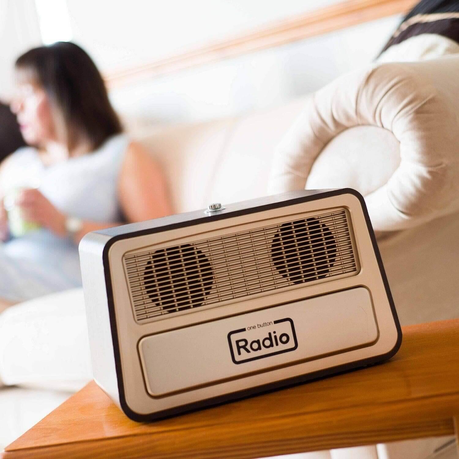 One Button Radio - Simple Dementia Radio for the Elderly