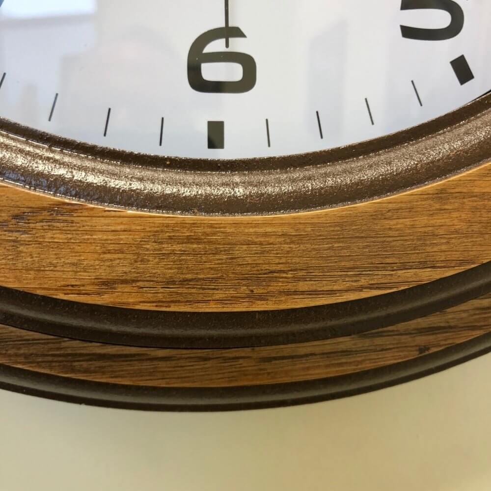 Day / Night Clock - Wooden Surround
