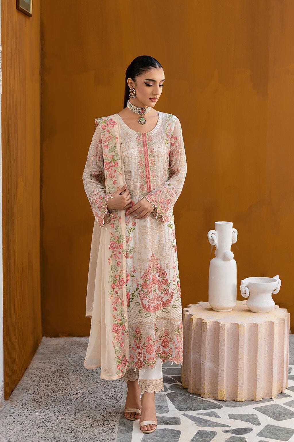 A-1011 Ramsha Chevran Formal Embroidered Chiffon Collection Vol 10