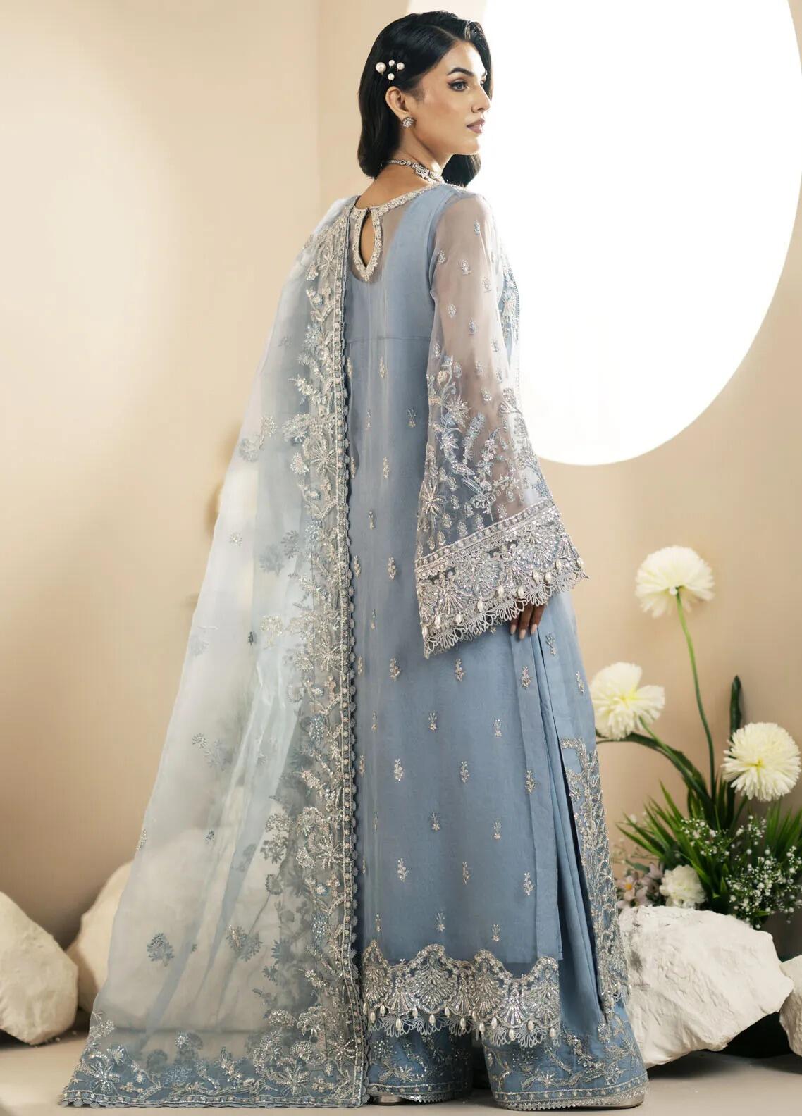 AFF-0 2 Lotus Inayat By Ajr Embroidered Organza Suit Luxury Collection