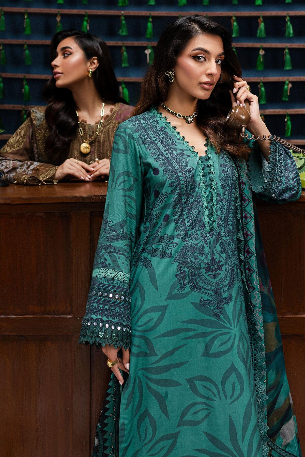 Original Pakistani Winter Suits | NSG-160 Gardenia By Nureh Embroidered ...