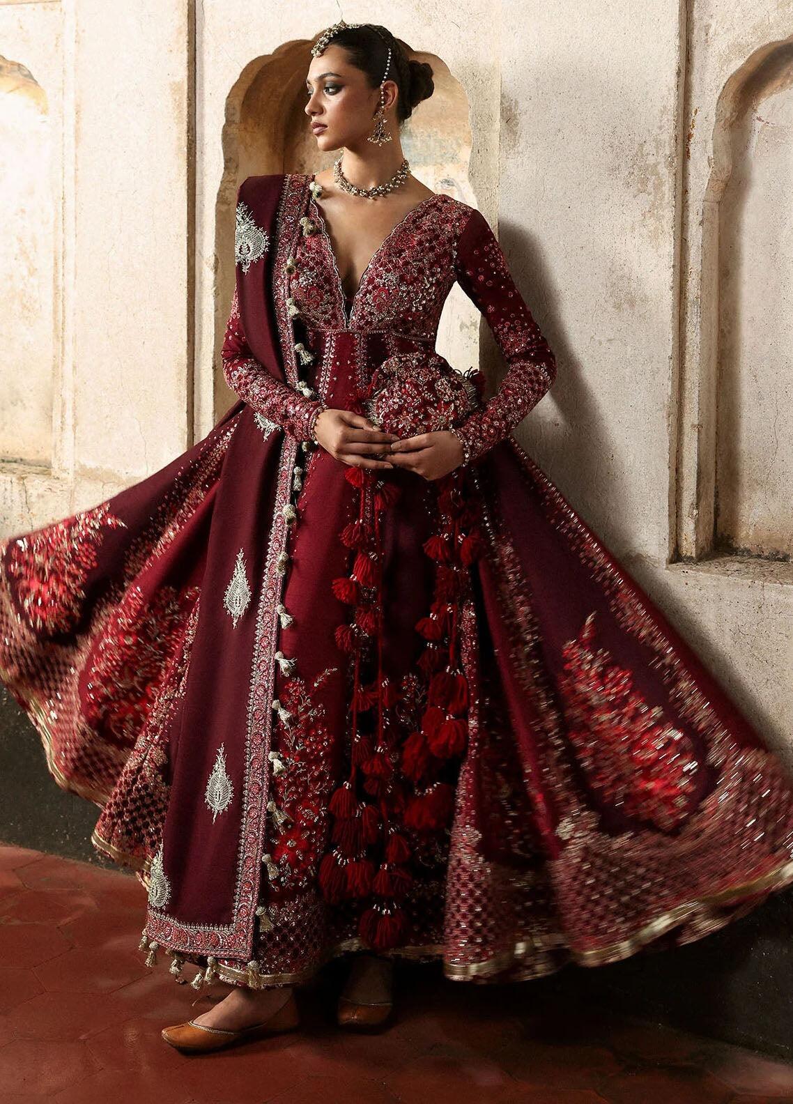 Massarat by Hussain Rehar Embroidered Raw Silk Suits Gulnar Festive ...