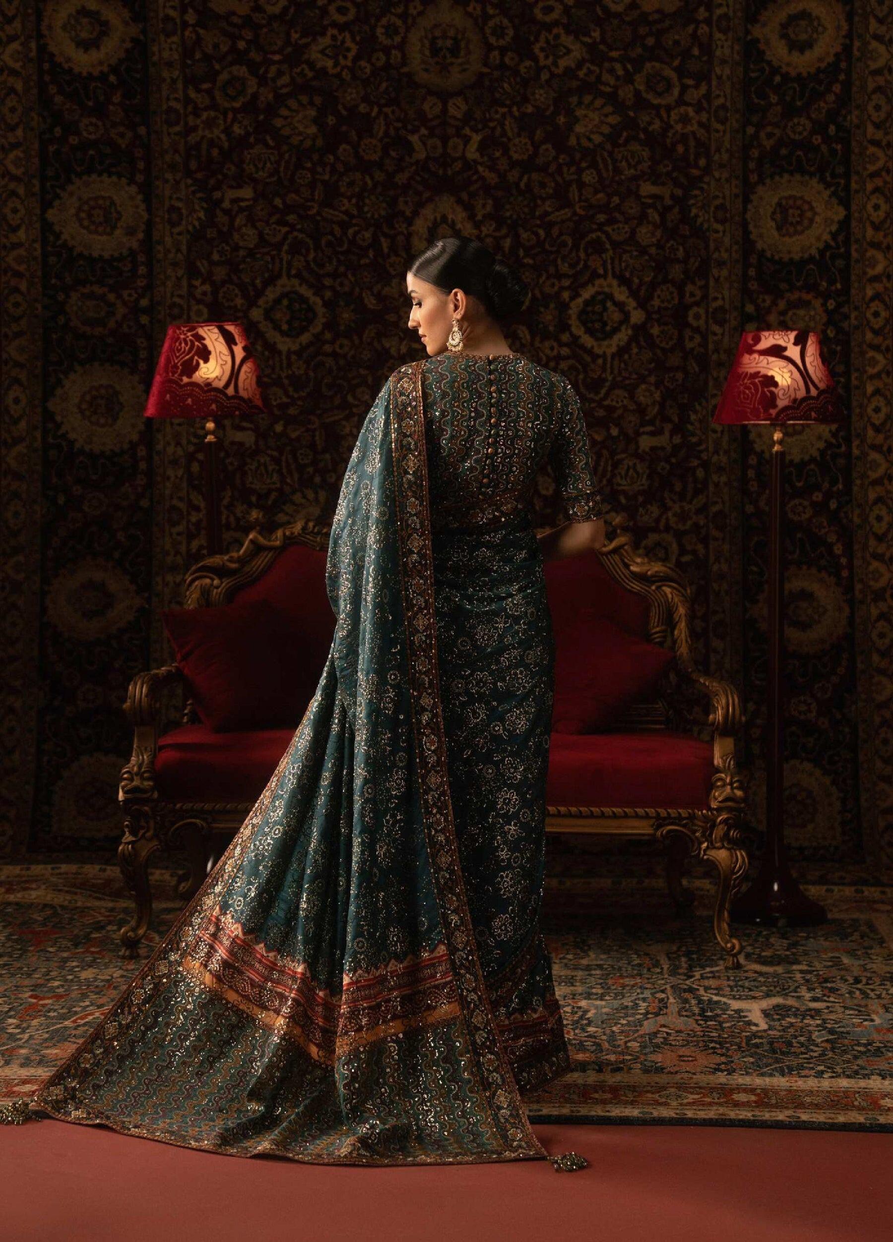 The Sari Edit by Aik Atelier Look-05 Silk Luxury Embroidered Formals Saree