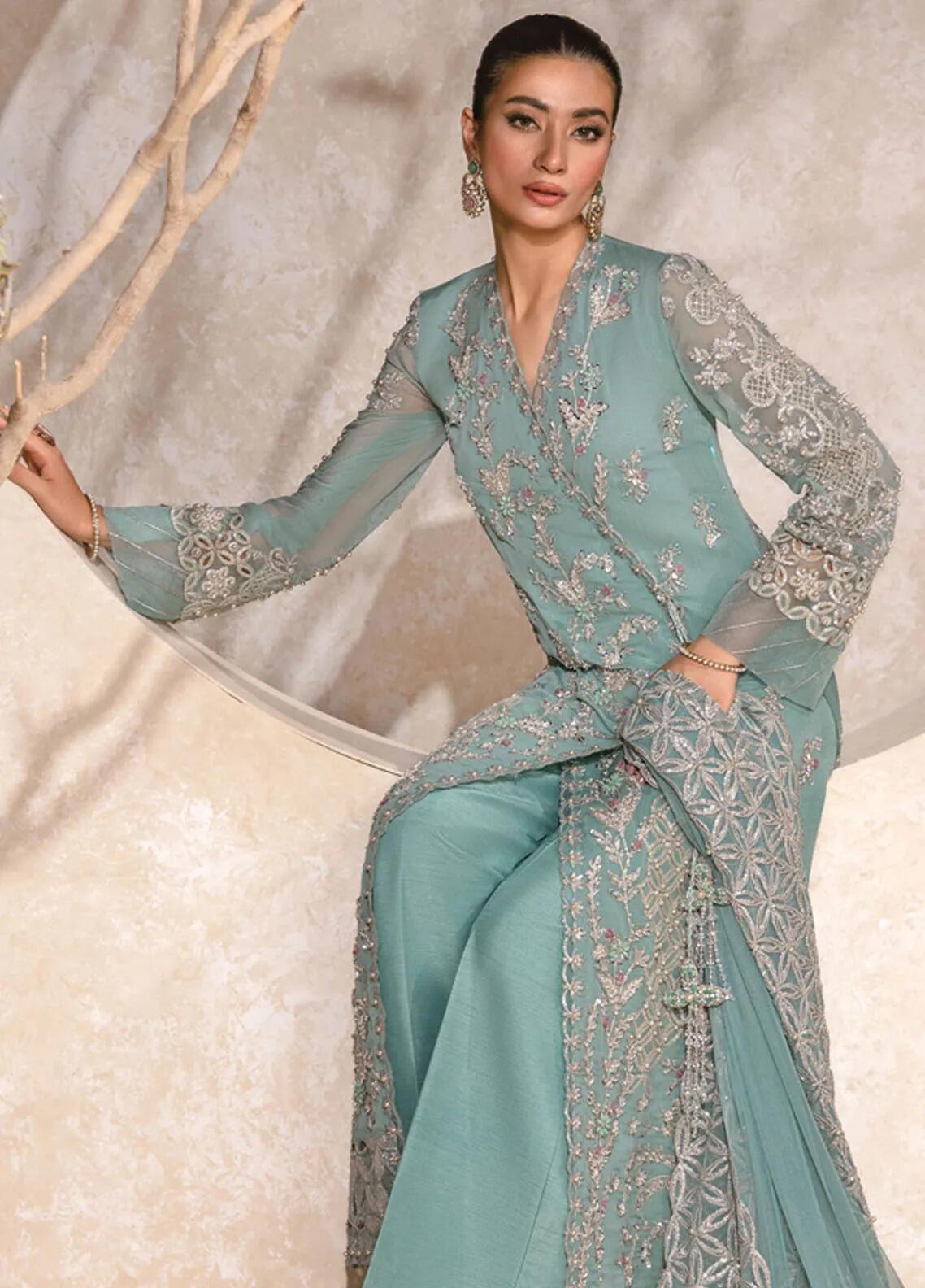 D-04 Firuzeh Chatoyer By Rang Rasiya Embroidered Suit Formal Collection