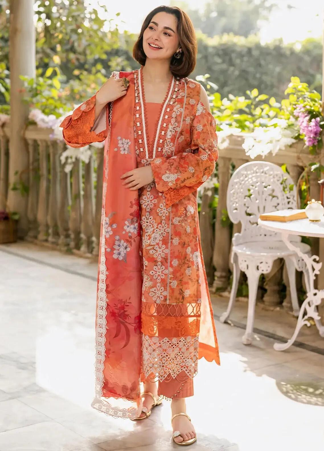 GKL-08 Citrus Glow Gulkari by Asifa and Nabeel Chikankari Lawn Suit