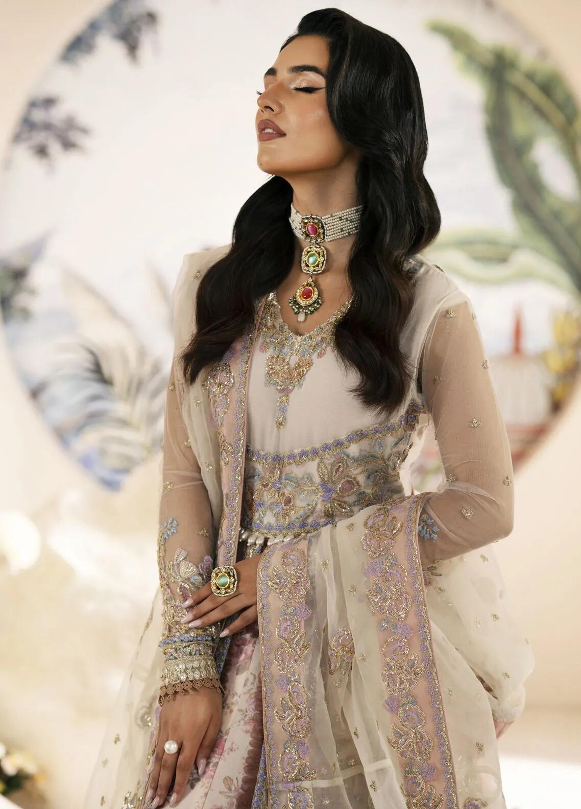 AFF-0 3 Amaryllis Inayat By Ajr Embroidered Net Suit Luxury Collection
