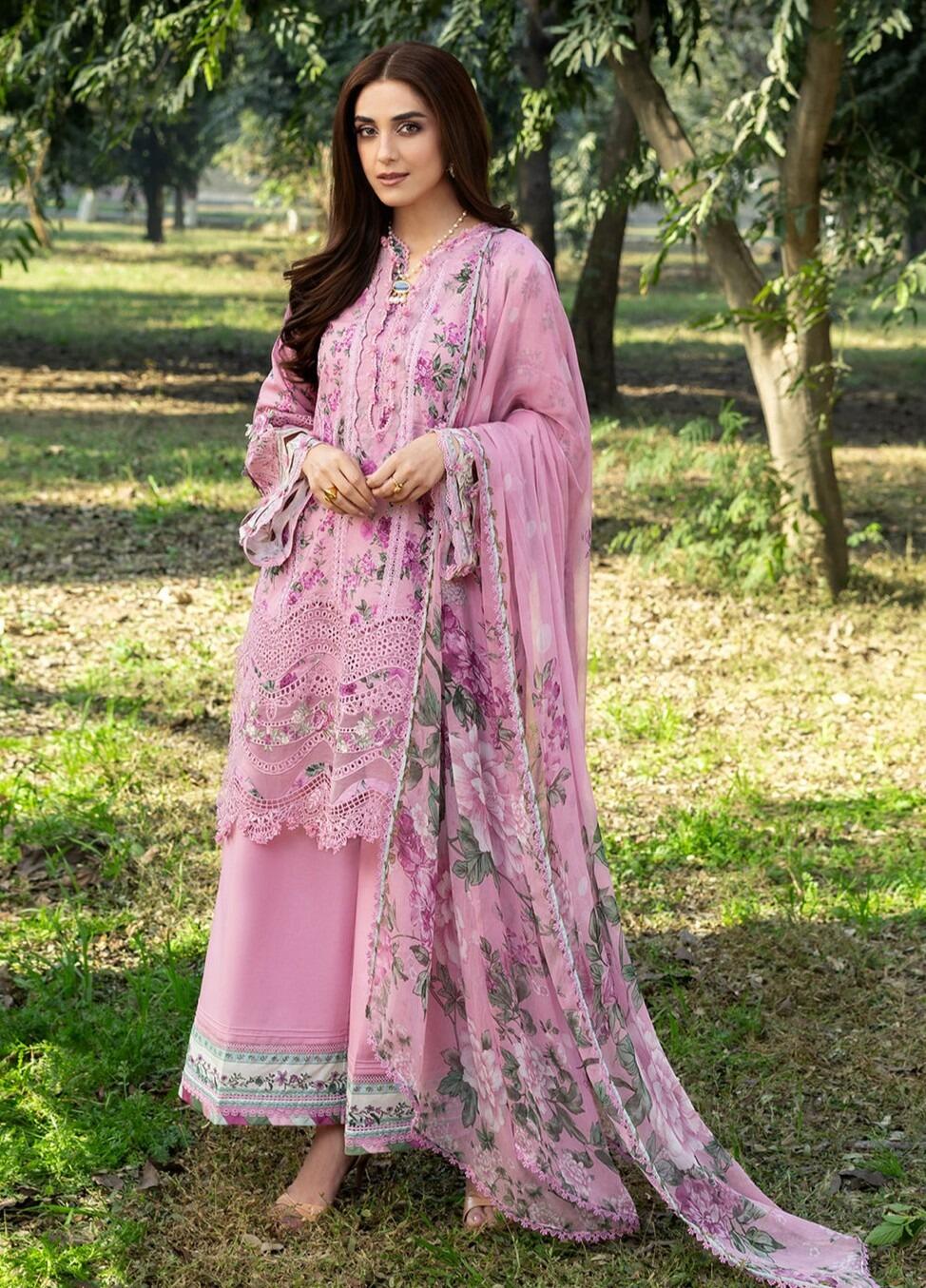 Elaf Premium ERC-3A Man Mayal - Chikankari Printed Lawn Summer ...