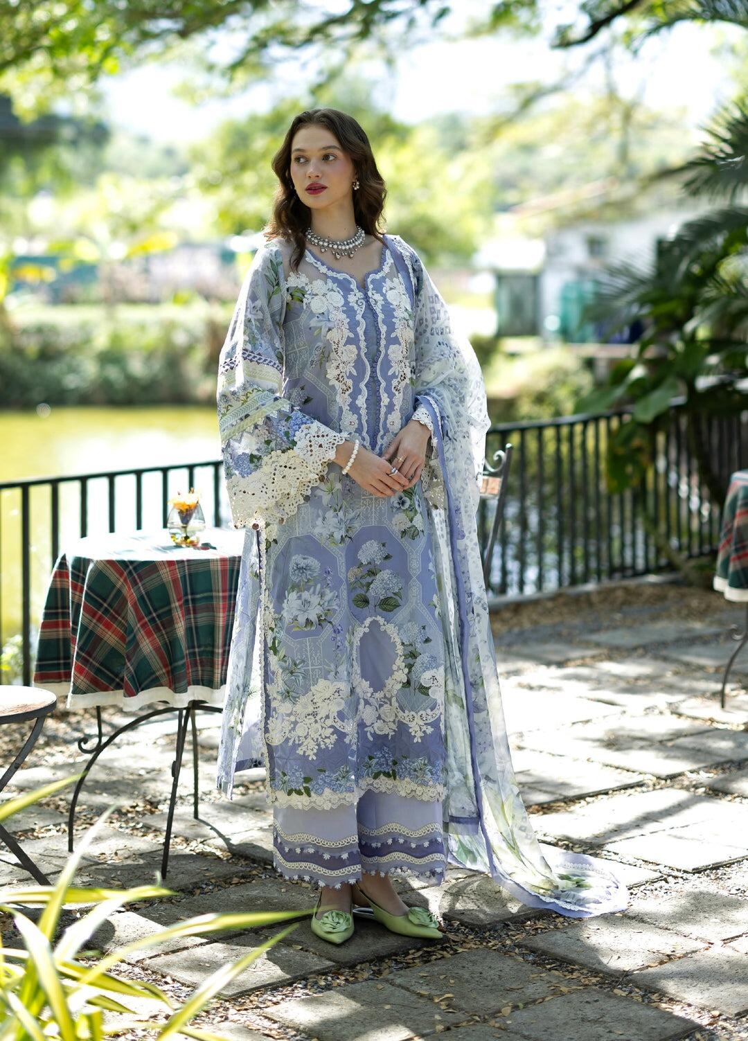 Signature by Elaf Premium ESA-8B Anastassia Embroidered Lawn Clothes 2026