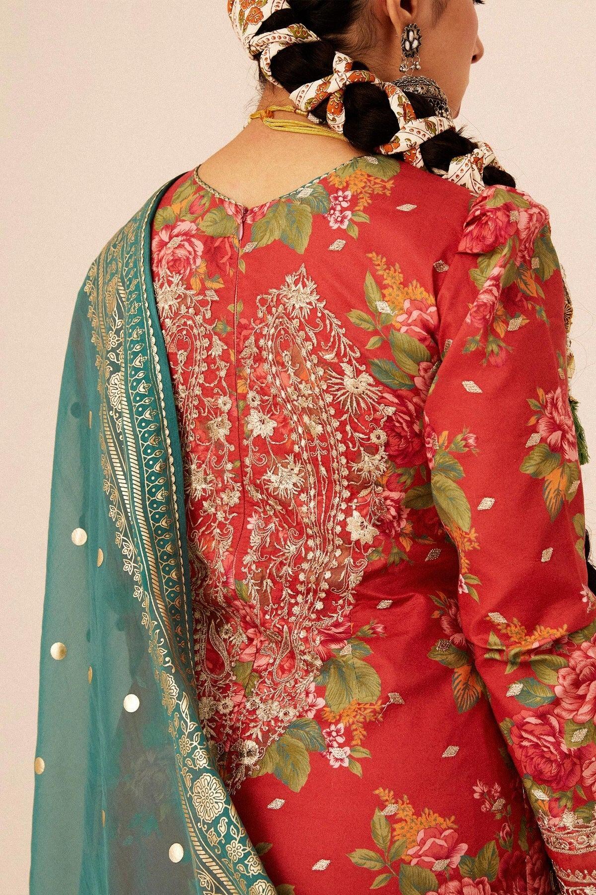 Phool Kari-13B Zara Shahjahan Embroidered Lawn Suits Summer Collection