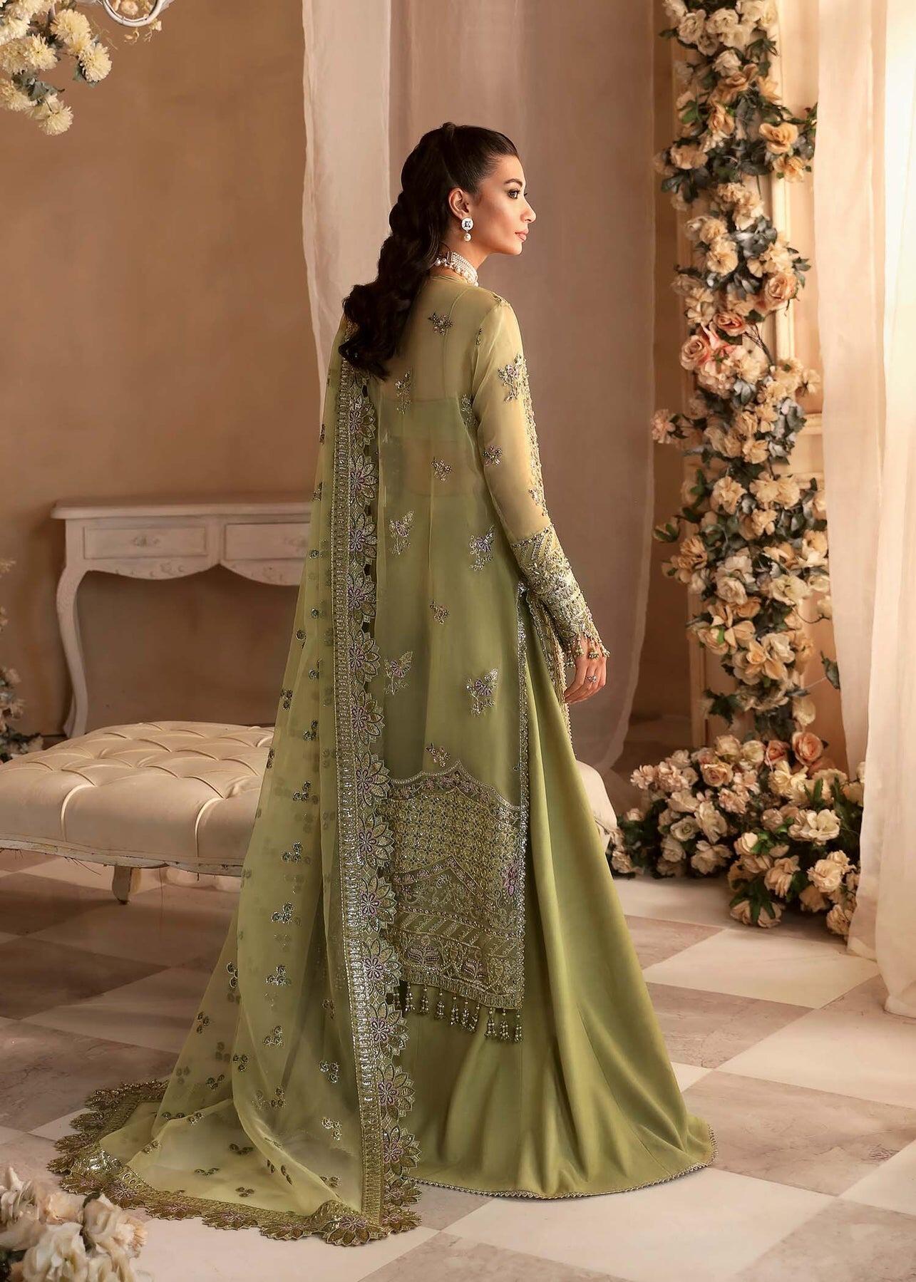 Seren Akbar Aslam Aleia Luxury Formel Embroidered Organza Dress