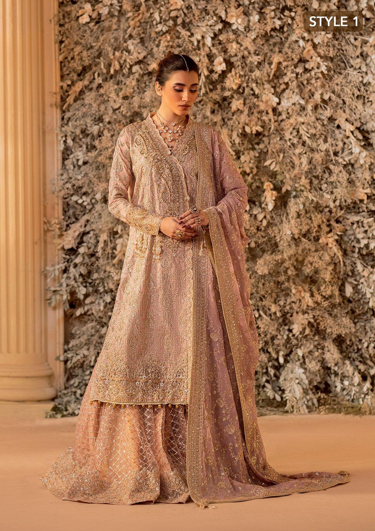 Look 7 Aik Atelier Embroidered Khaadi Net Suit Wedding Formals 2025