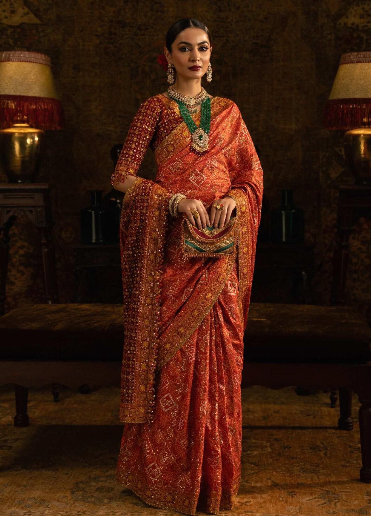 The Sari Edit by Aik Atelier Look-02 Silk Luxury Embroidered Formals Saree
