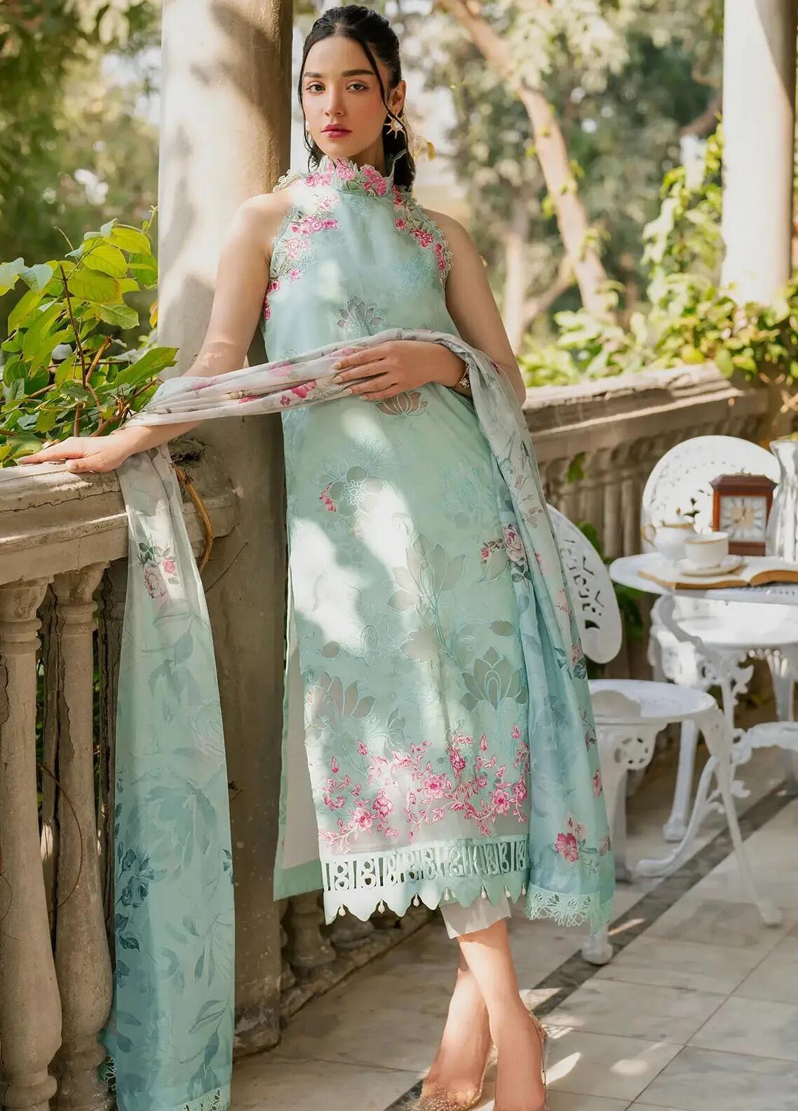 GKL-07 Pastel Grove Gulkari by Asifa and Nabeel Chikankari Lawn Suit
