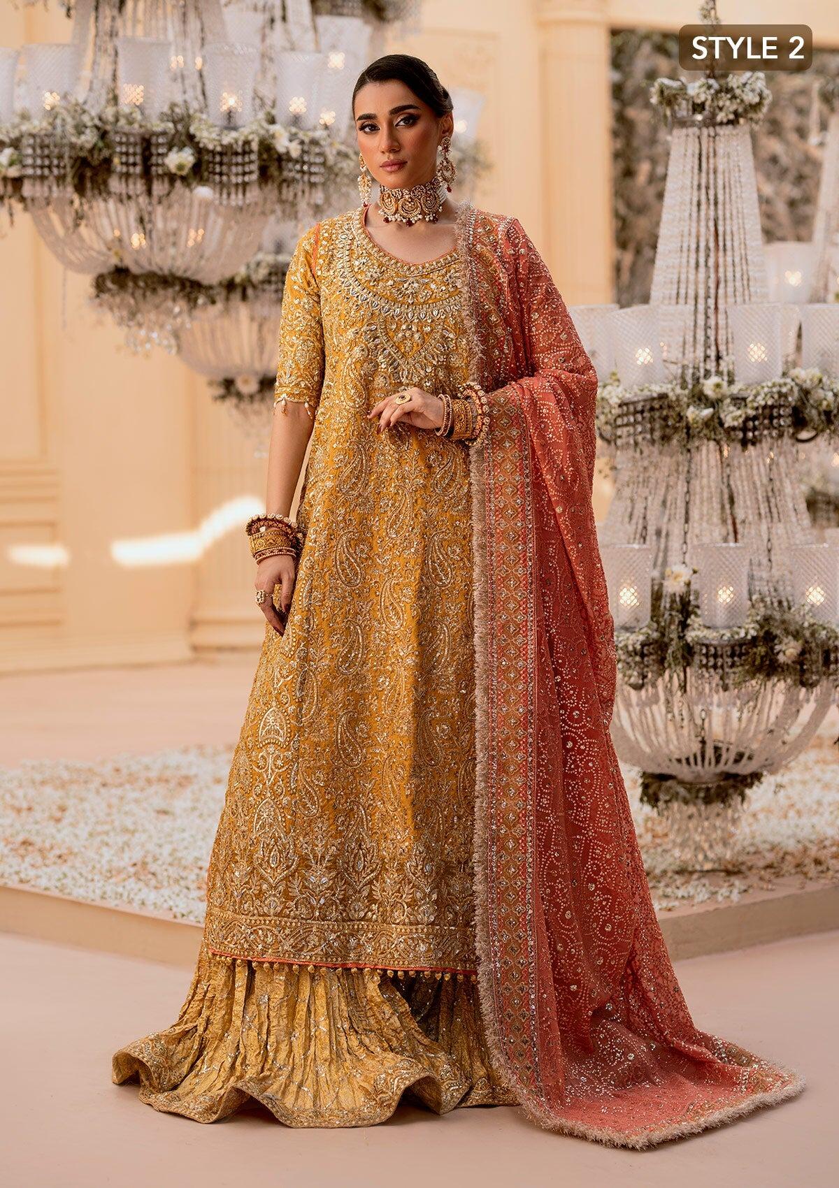 Look 8 Aik Atelier Embroidered Khaadi Net Suit Wedding Formals 2025