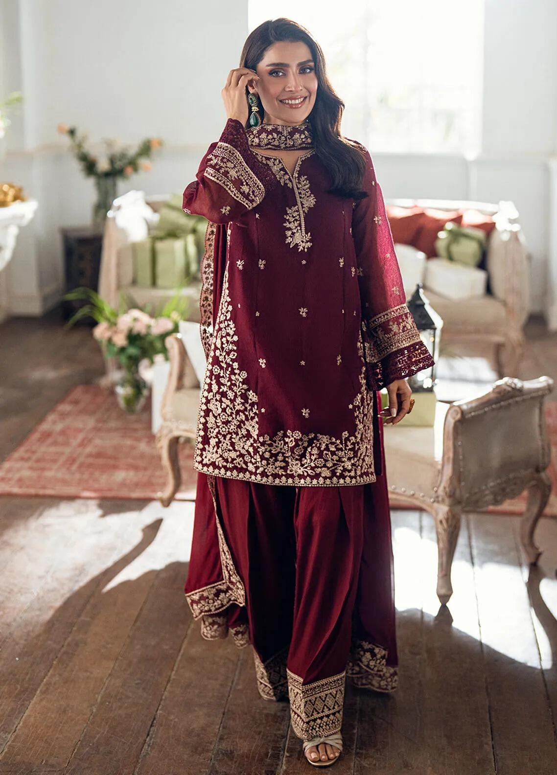 Luxe by Azure Festive Embroidered Partywear Suits 2025