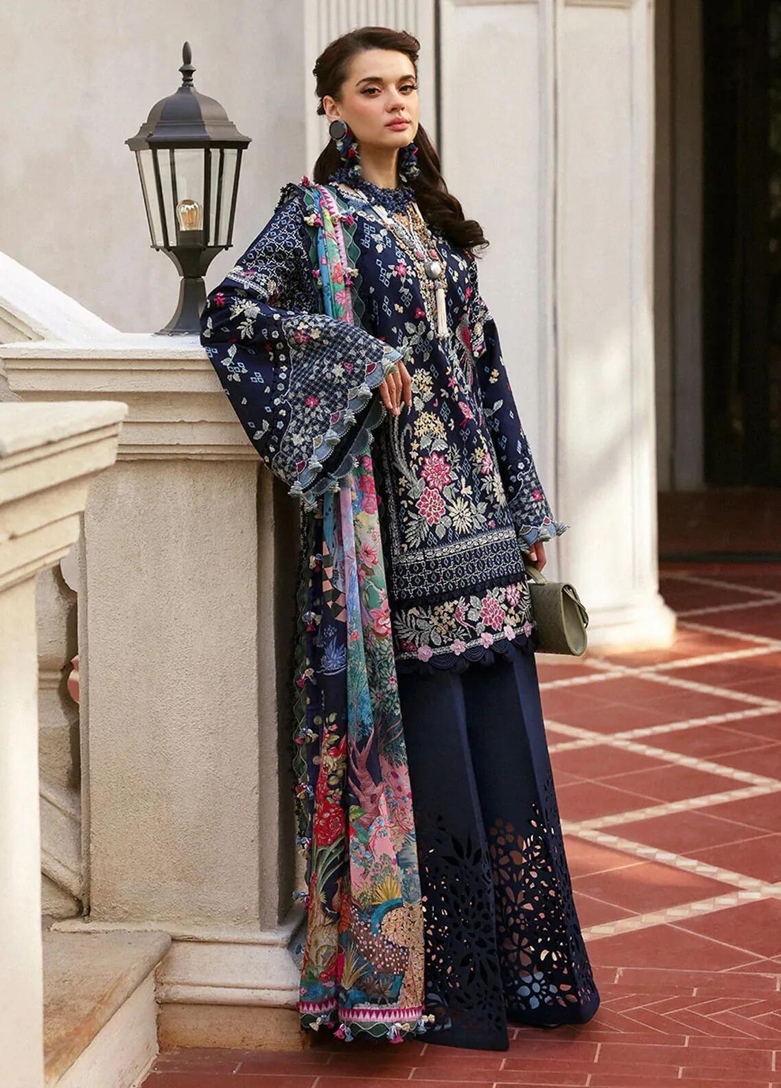 D5-B - Nyra Kalani by Republic Womenswear Embroidered Lawn Suits