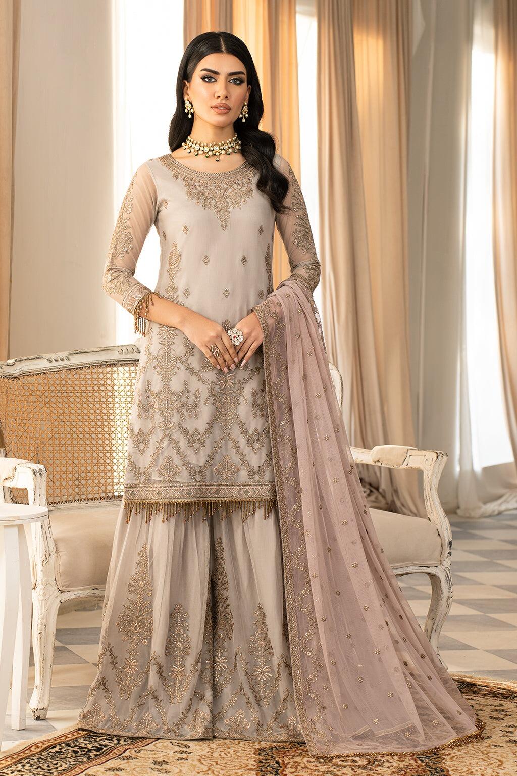 ZAF 06 Nafees Afsanah By Zarif Embroidered Net Suits Formals Collection