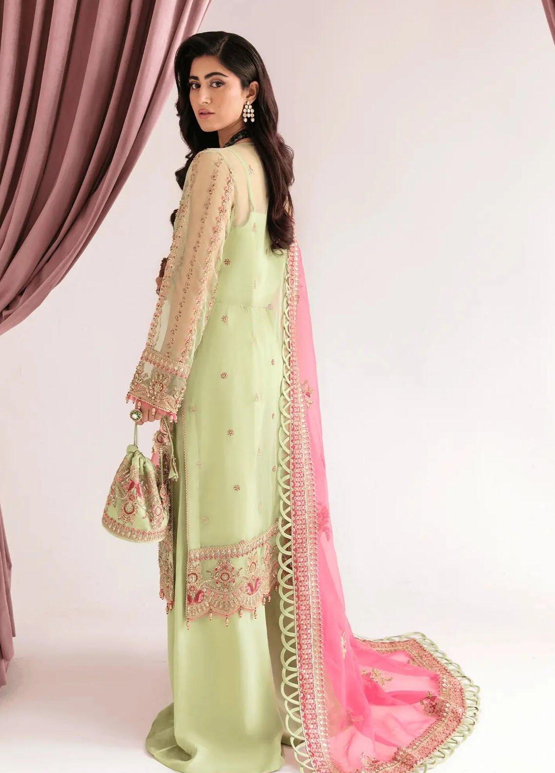 Esra Zebaish by Fabiha Fatima Luxury Embroidered Organza Dress