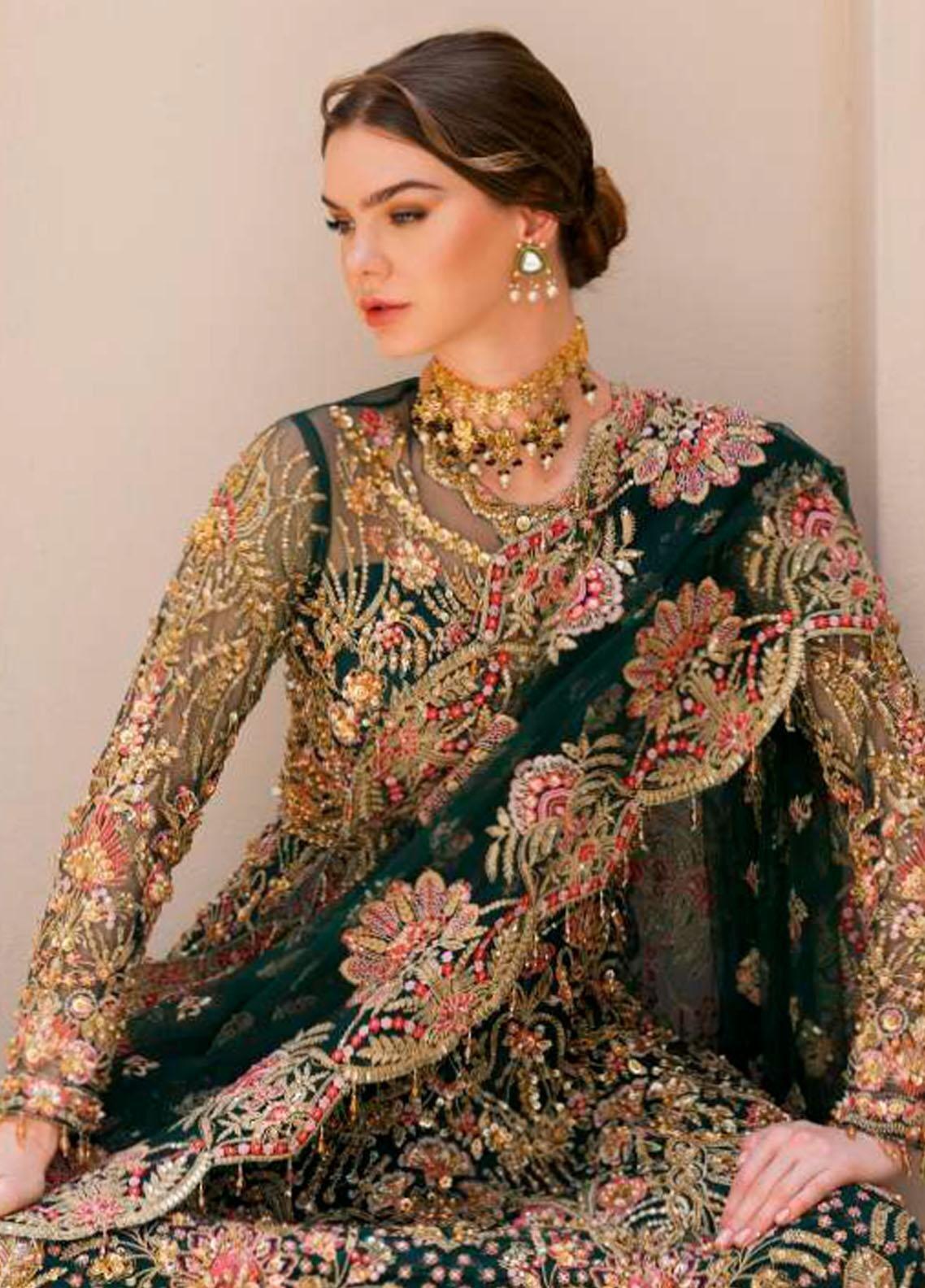 EEW-4 Mirage Evara By Elaf Embroidered Net Suits Wedding Collection