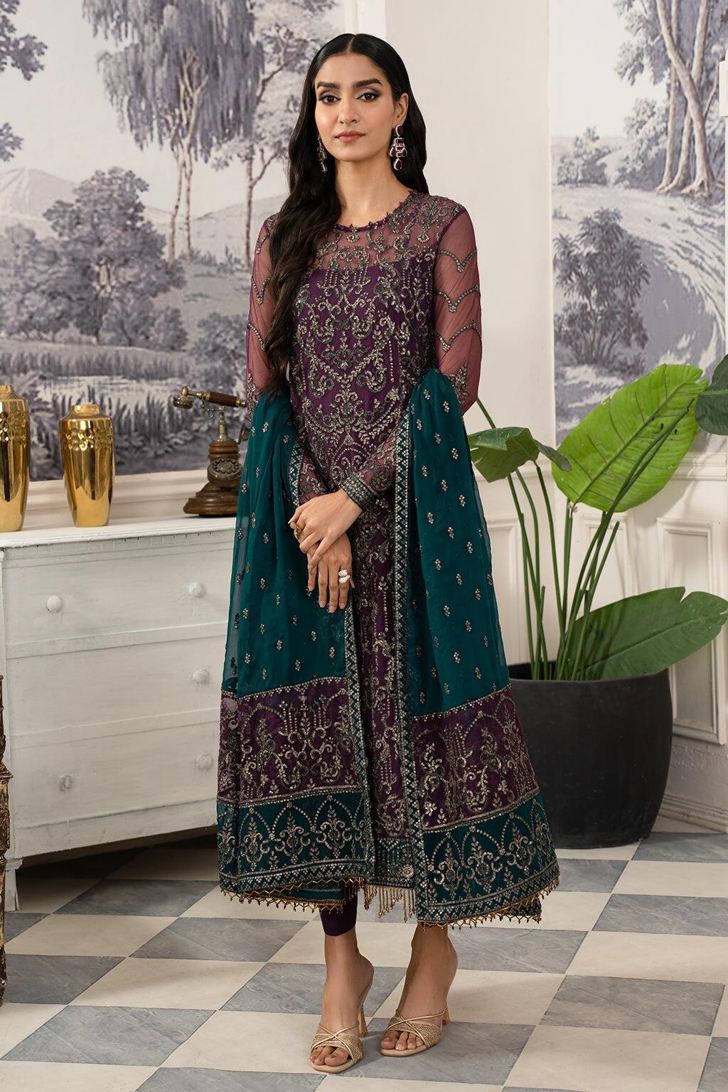 ZAF 07 Mushq Afsanah By Zarif Embroidered Net Suits Formals Collection