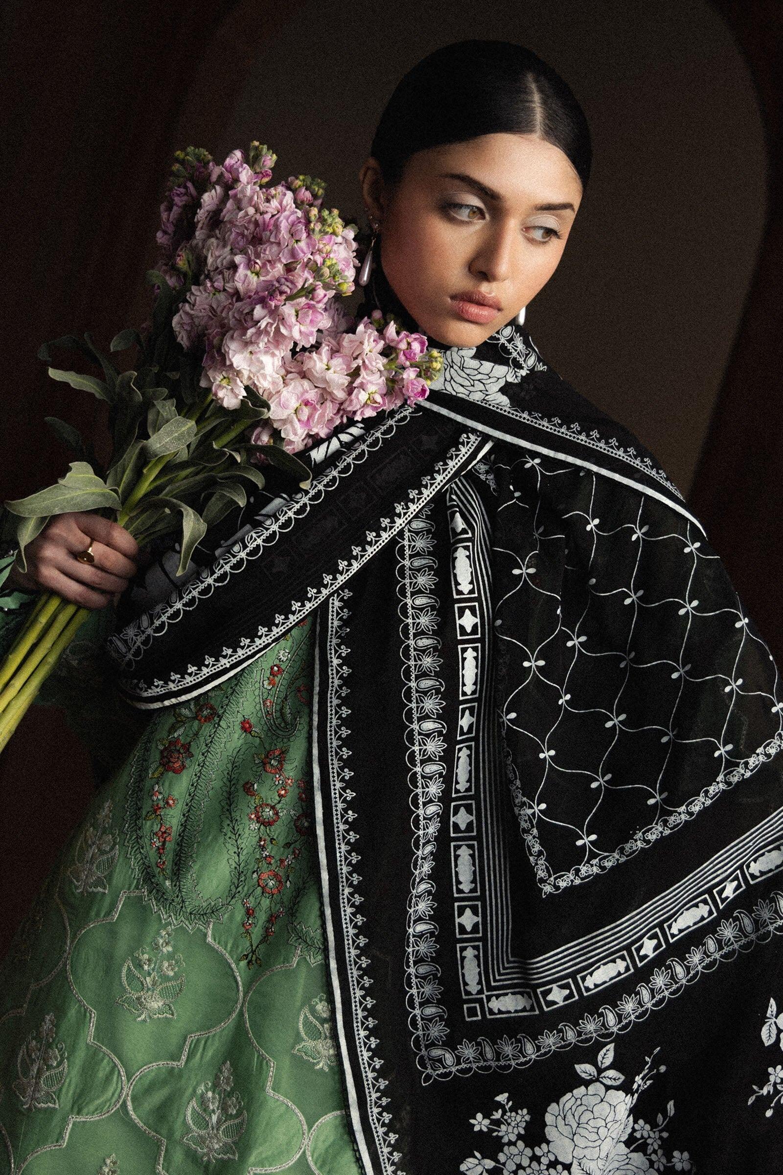 Satori by Zara Shahjahan D-6 Midoriya Embroidered Lawn 3 Piece Suit 2026