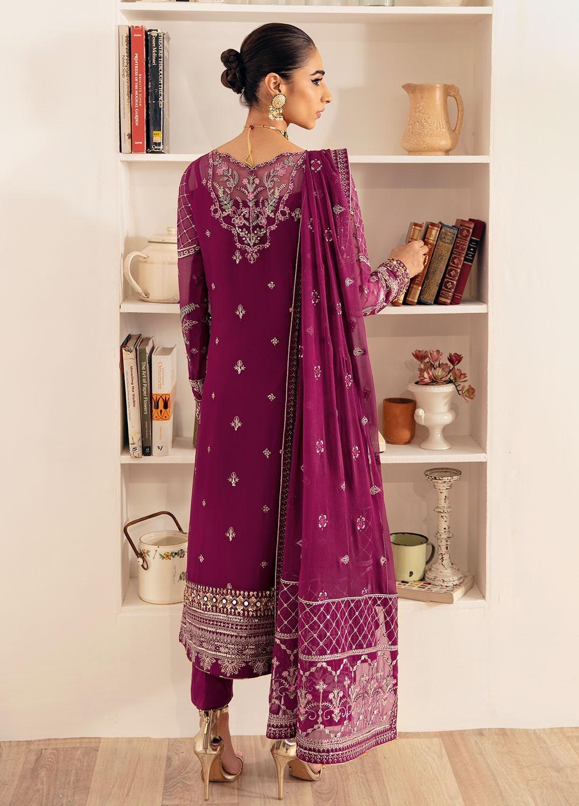 Roheen GL-EC-23V1-04 Embroidered Chiffon Volume 1 By Gulaal