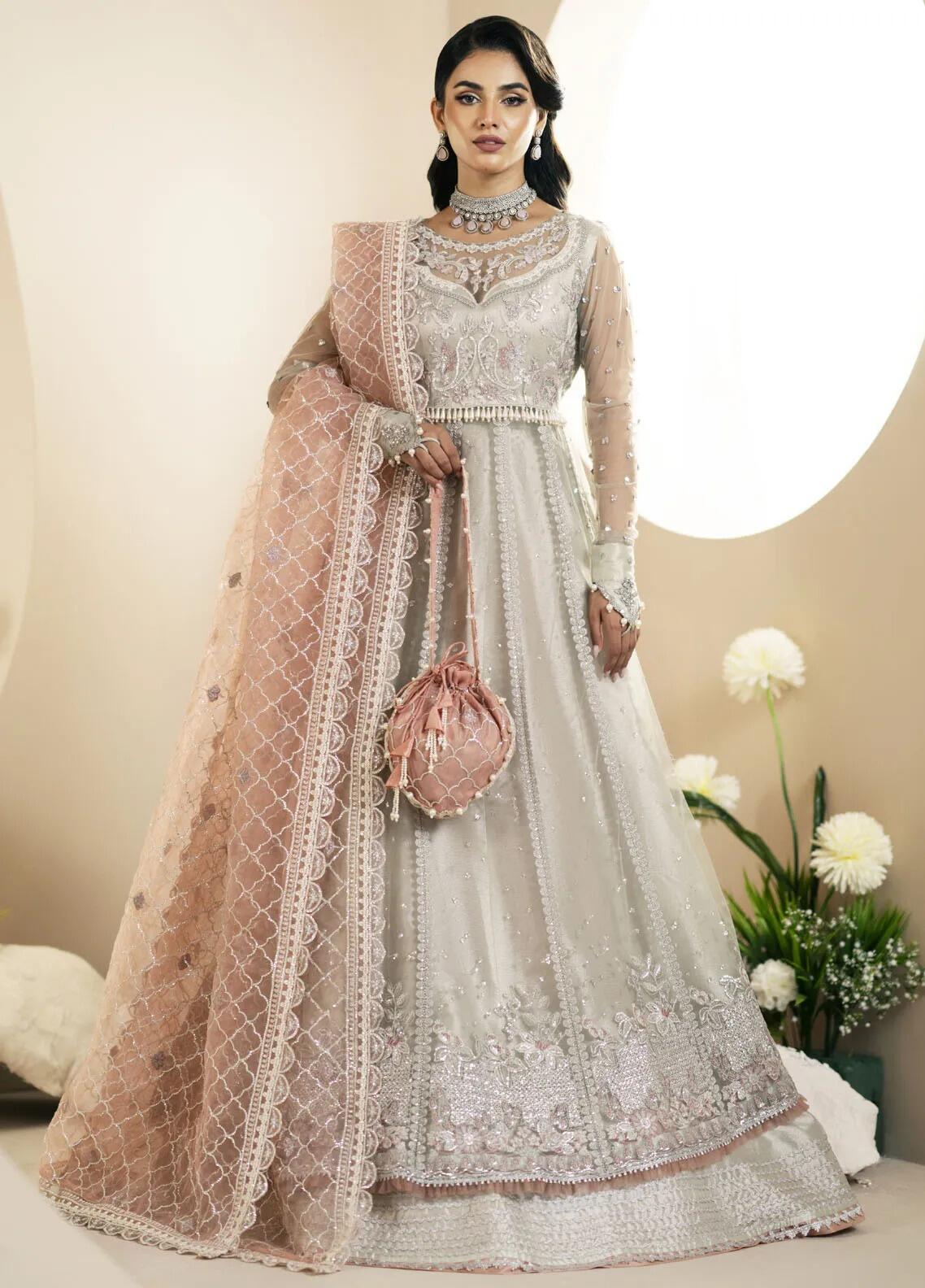 AFF-0 4 Magnolia Inayat By Ajr Embroidered Net Suit Luxury Collection