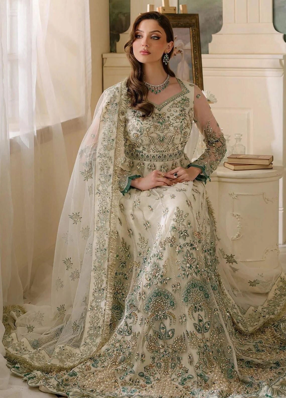 Pearl Reve Royal by Fabiha Fatima Embellished Net Gown Dress