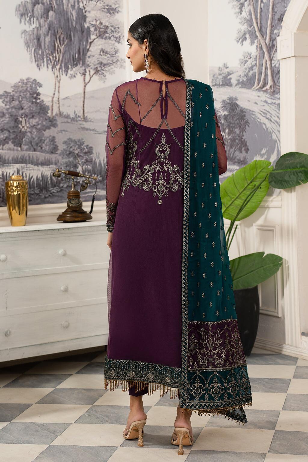 ZAF 07 Mushq Afsanah By Zarif Embroidered Net Suits Formals Collection