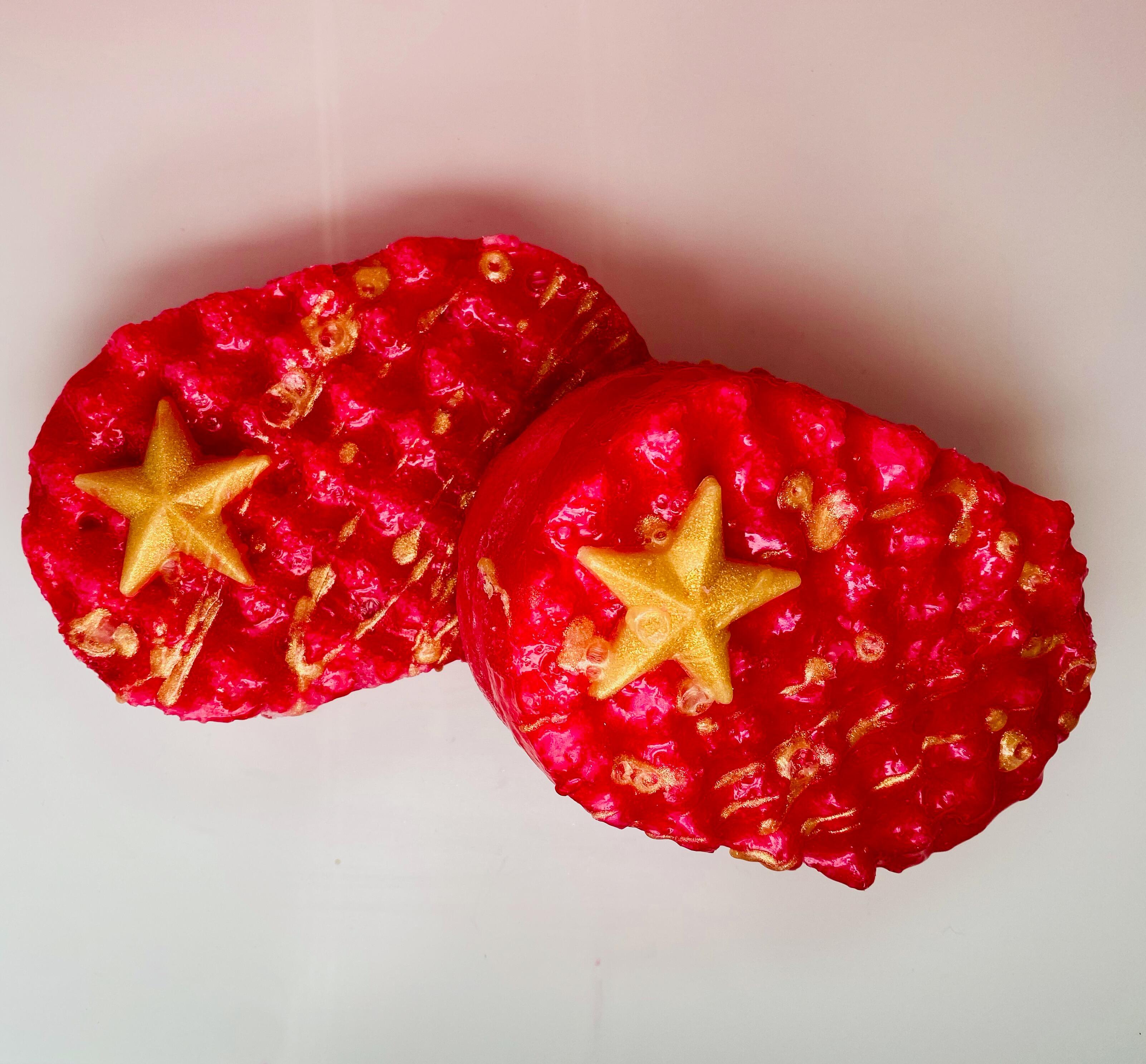 Handmade Enchanted Garden Soap Sponge by Heavenly Bubbles