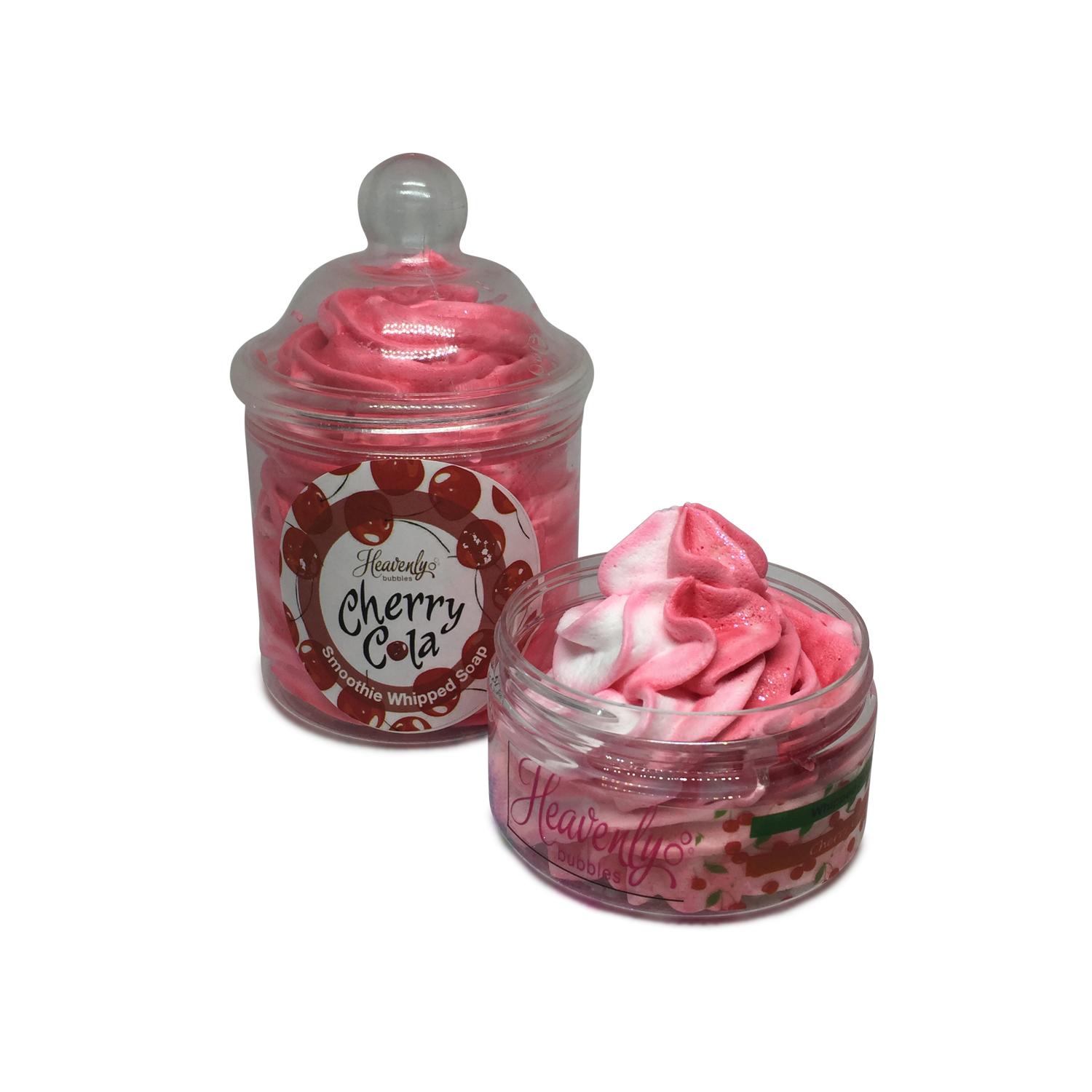 Cherry Cola smoothie whipped soap, cream soap by Heavenly Bubbles