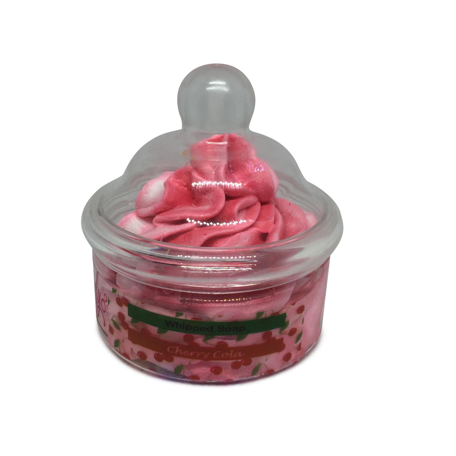Cherry Cola smoothie whipped soap, cream soap by Heavenly Bubbles