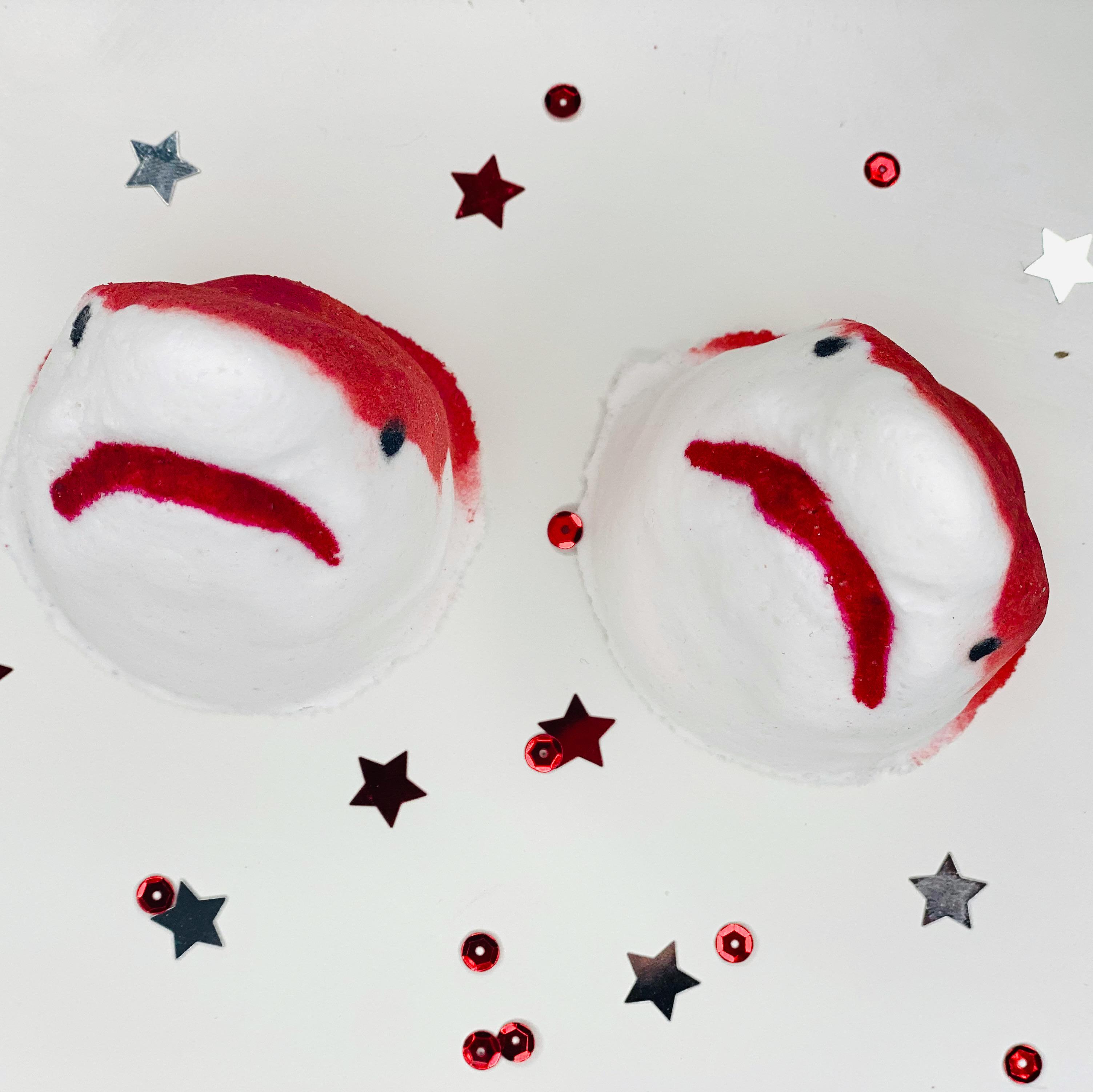 Handmade Santa Shark Bath Bomb by Heavenly Bubbles