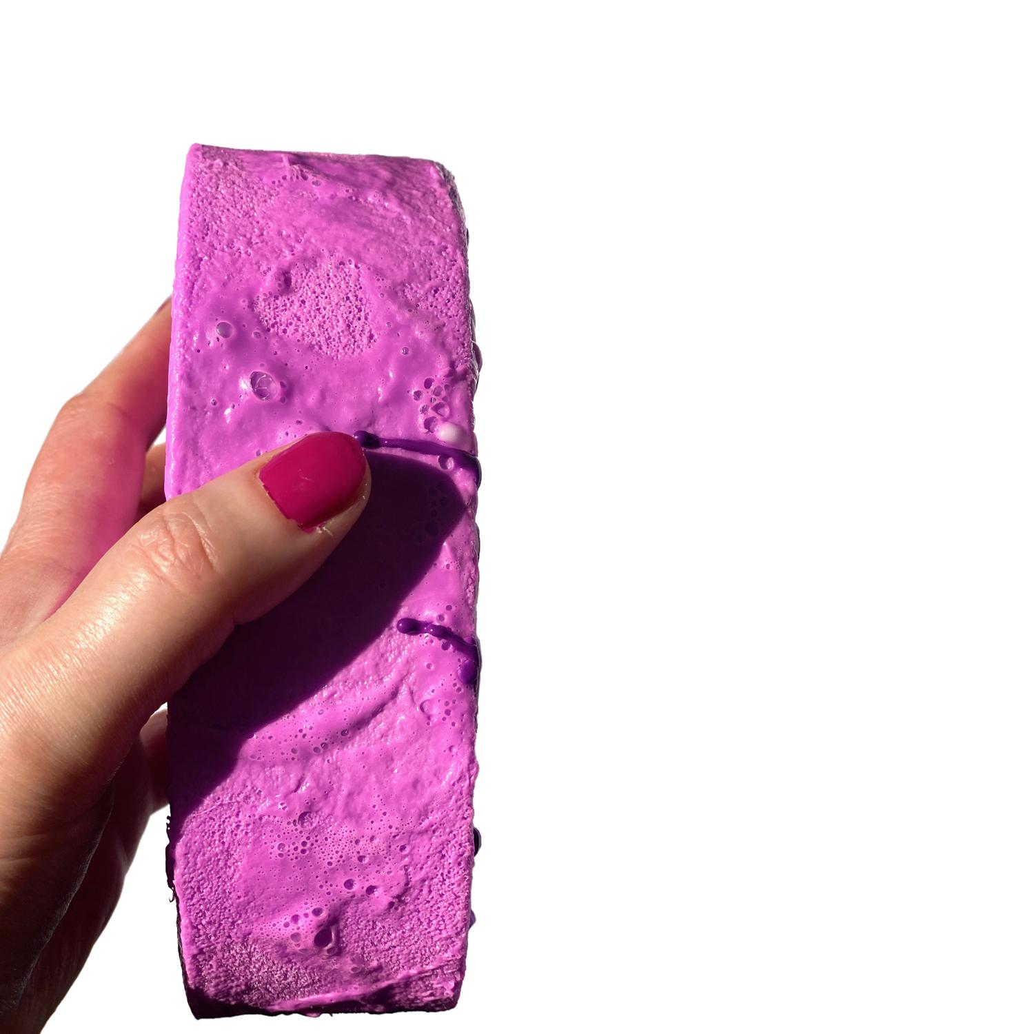 Handmade Vanilla Soap Sponge by Heavenly Bubbles