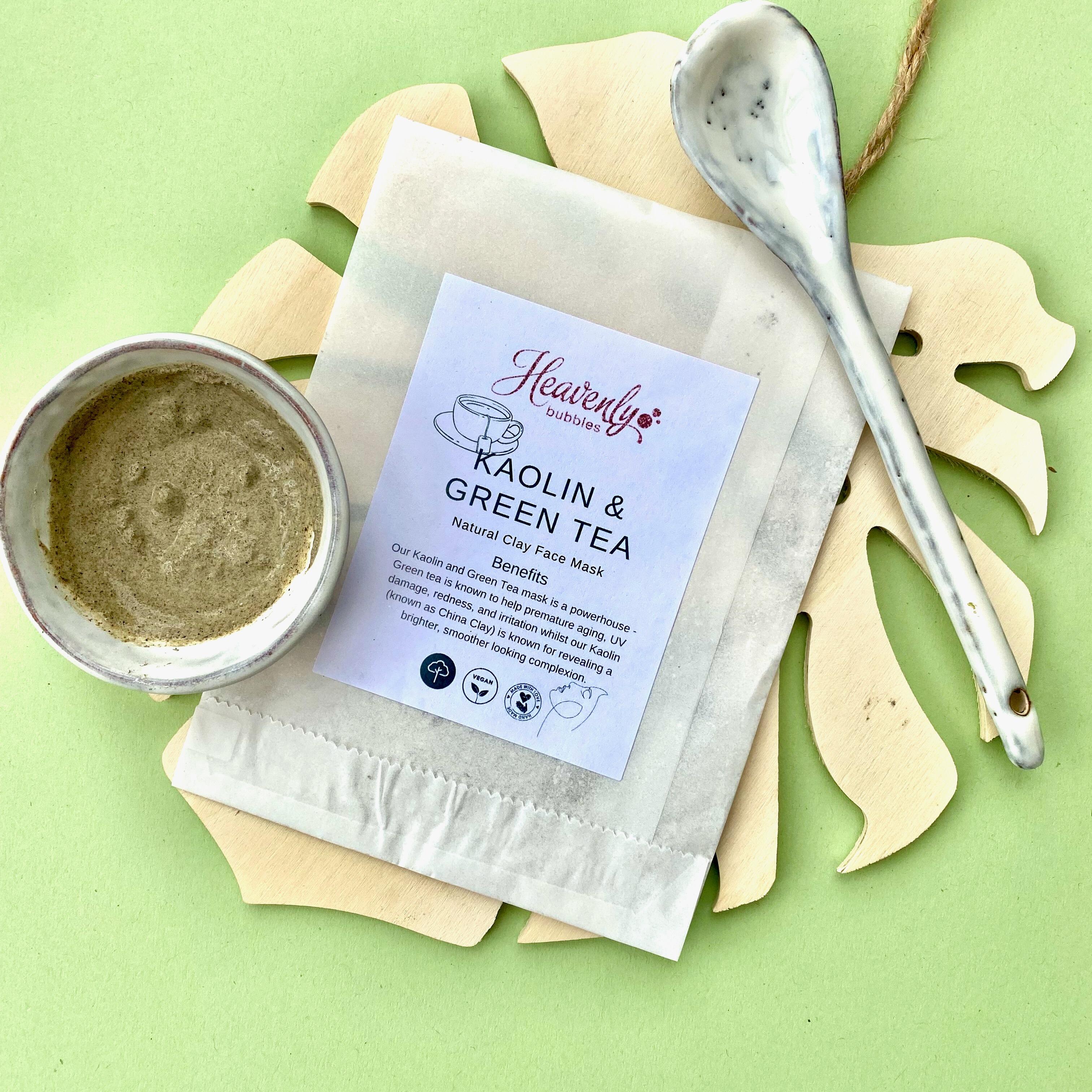 Kaolin & Green Tea Face Mask – Natural, Calming & Clarifying